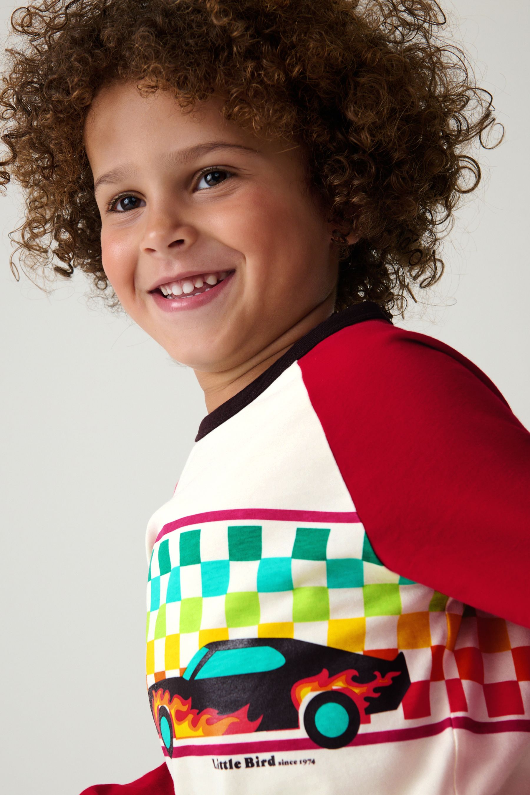 Buy Little Bird by Jools Oliver Red 100% Cotton Long Sleeved T-Shirt ...