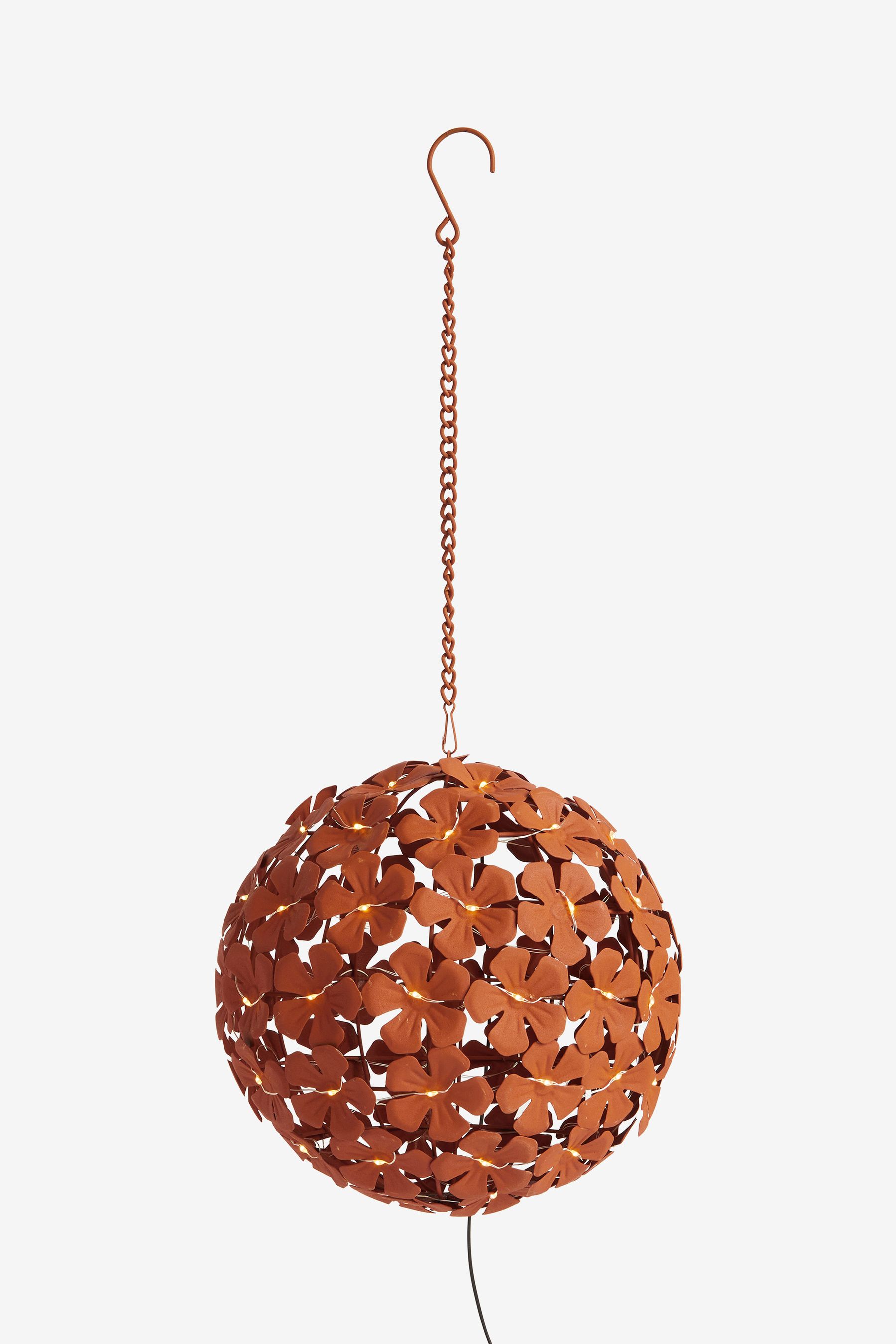 Buy Rust Brown Solar Floral Metal Sphere from the Next UK online shop
