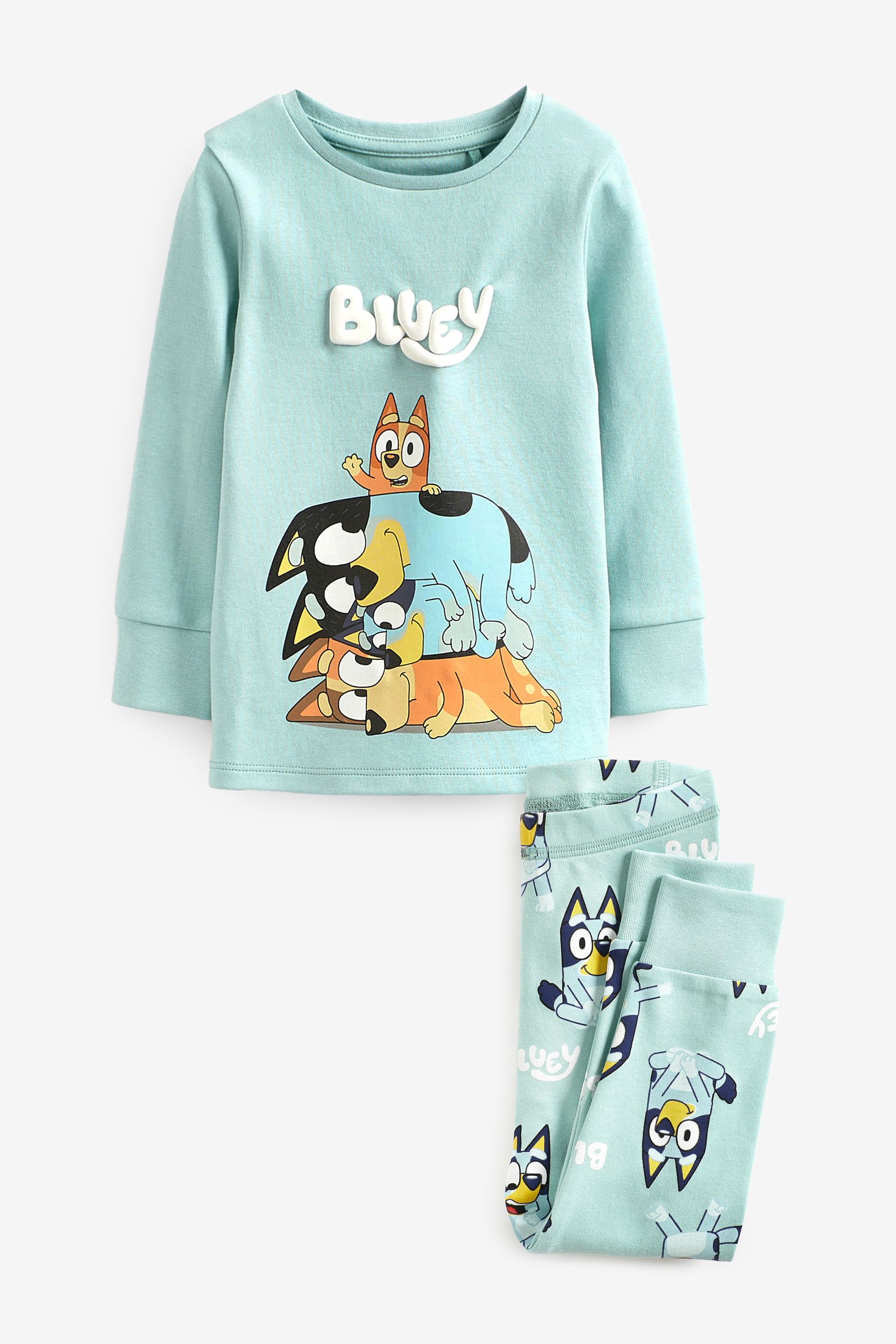 Buy Bluey License 100% Cotton Pyjamas (9mths-8yrs) from the Next UK ...