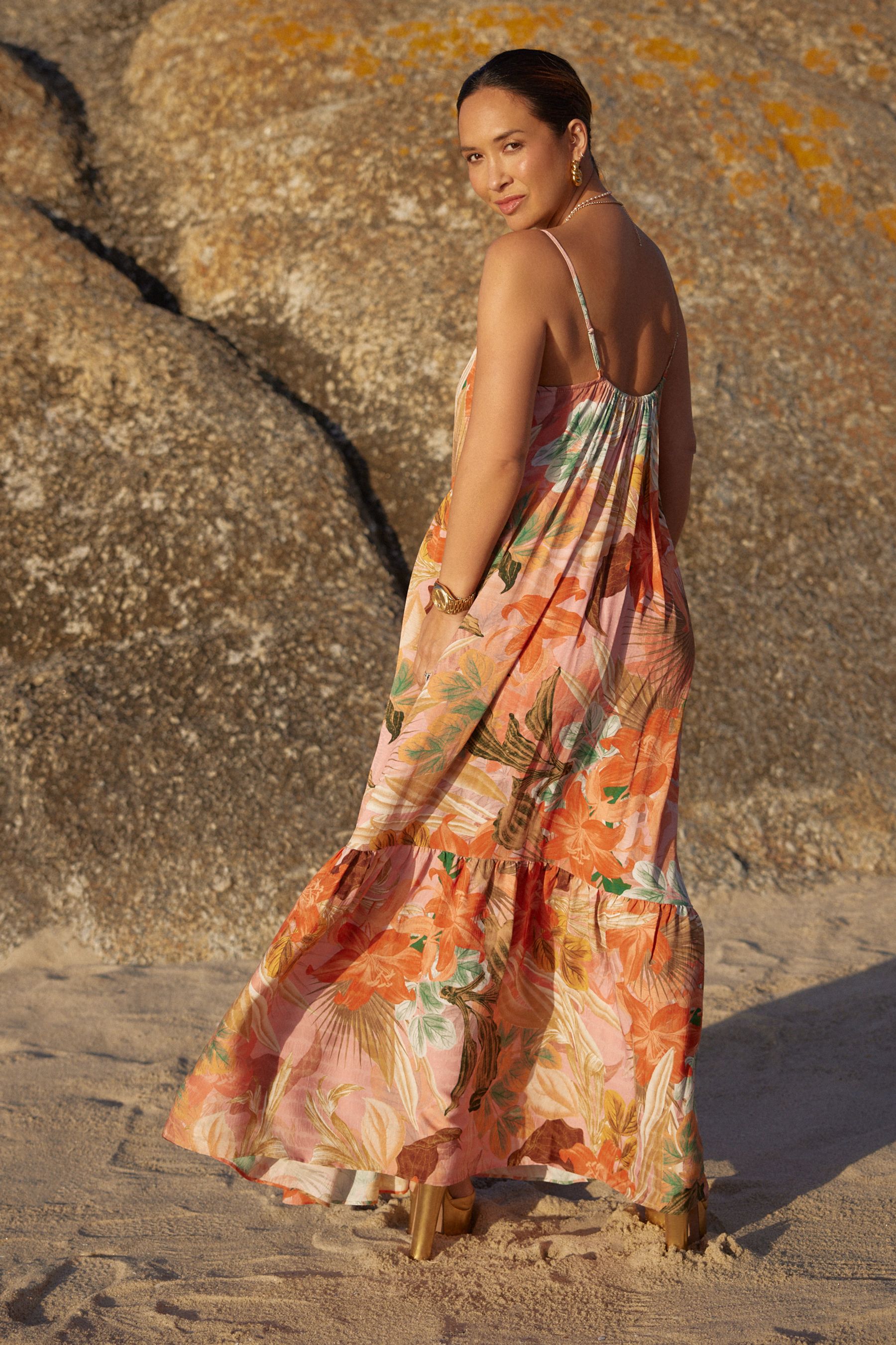Buy Multi Myleene Klass Printed Orange Sundress from the Next UK online ...