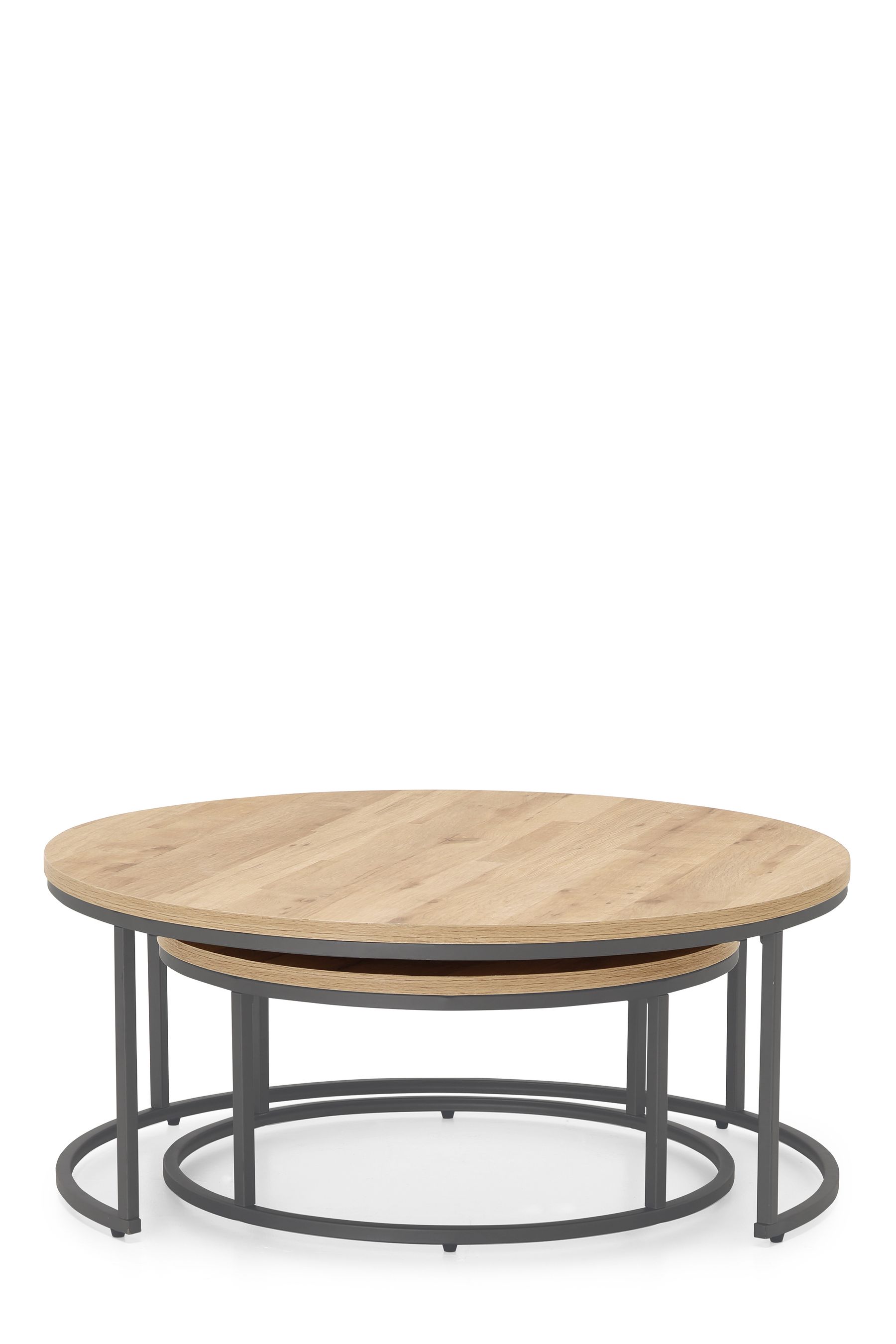 Buy Light Bronx Nest of 2, Round Coffee Table from the Next UK online shop
