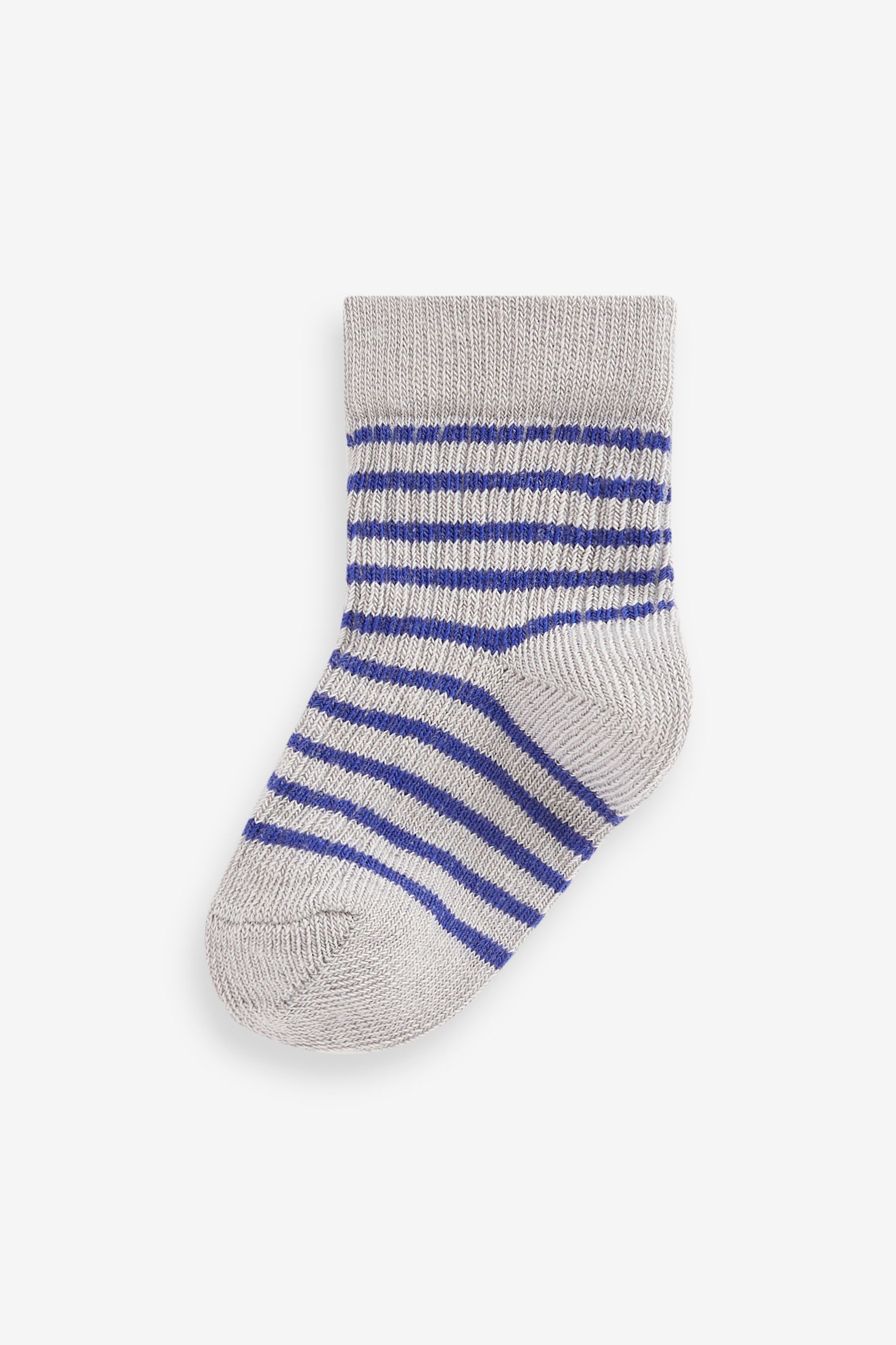 Buy Cobalt Blue Stripe Baby Socks 4 Pack (0mths-2yrs) from the Next UK ...