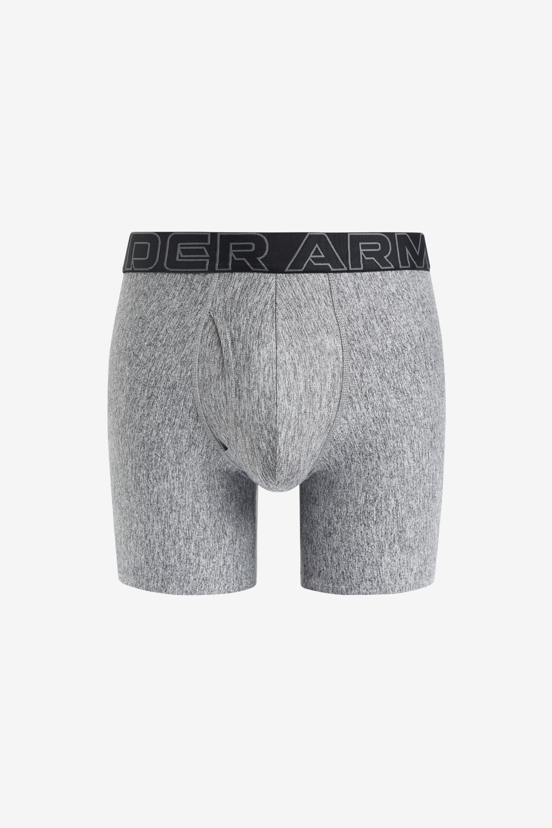 Buy Under Armour Grey Performance 100% Cotton Tech Boxers 3 Pack from ...