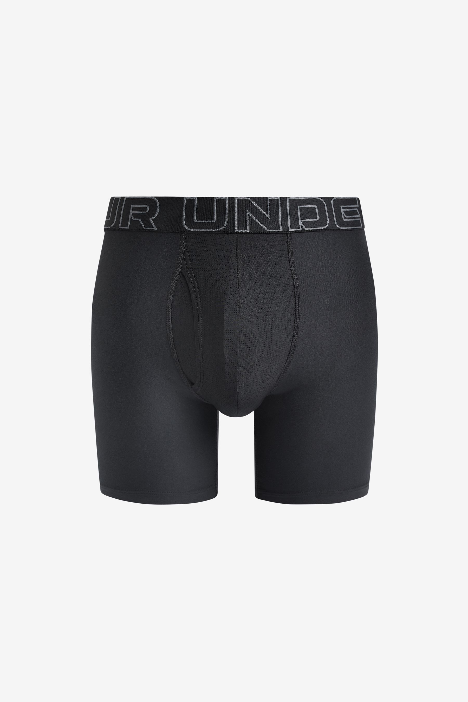 Buy Under Armour Grey Performance 100% Cotton Tech Boxers 3 Pack from ...