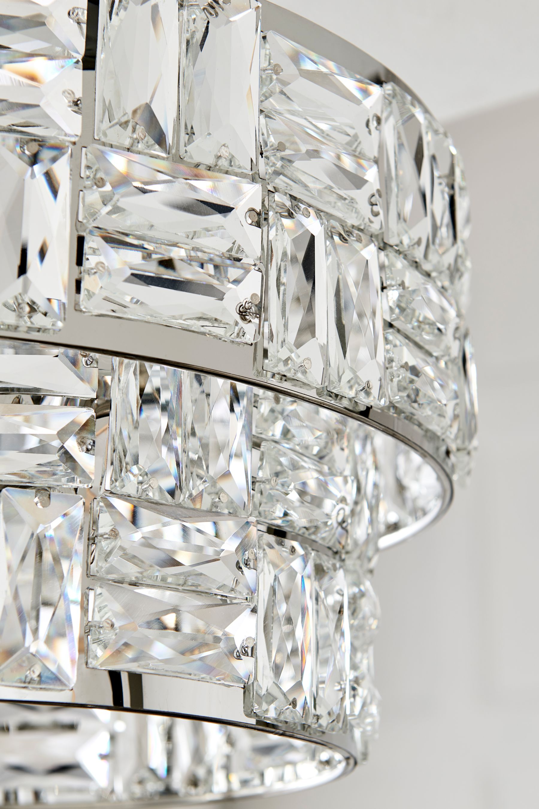Buy Chrome Alexis 3 Light Flush Ceiling Light from the Next UK online shop