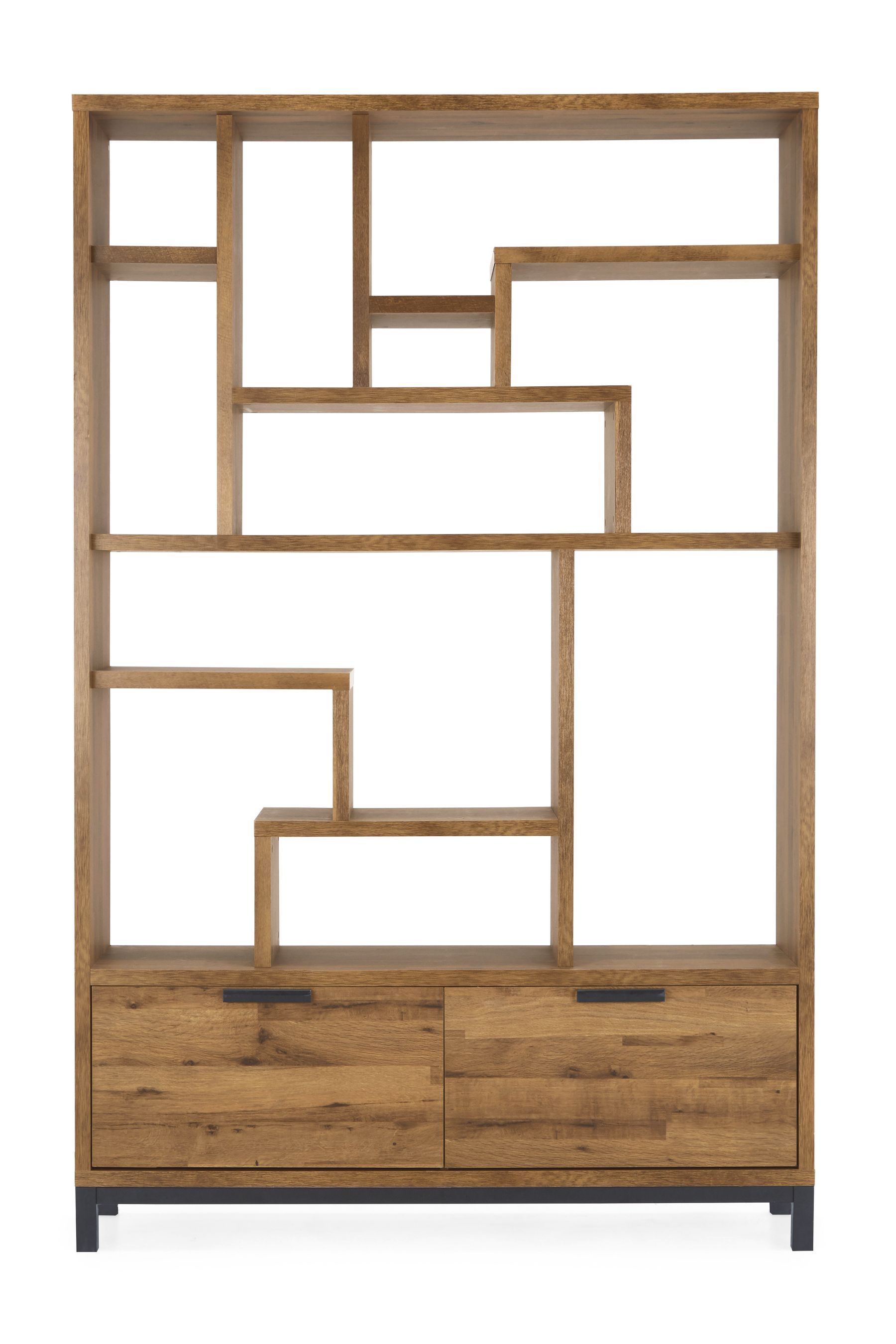 Buy Dark Bronx Oak Effect Wide Shelving Unit from Next Ireland