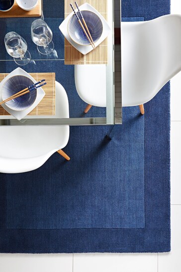 Buy Origin Rug Collection. Navy Borders Rug from the Next UK online shop
