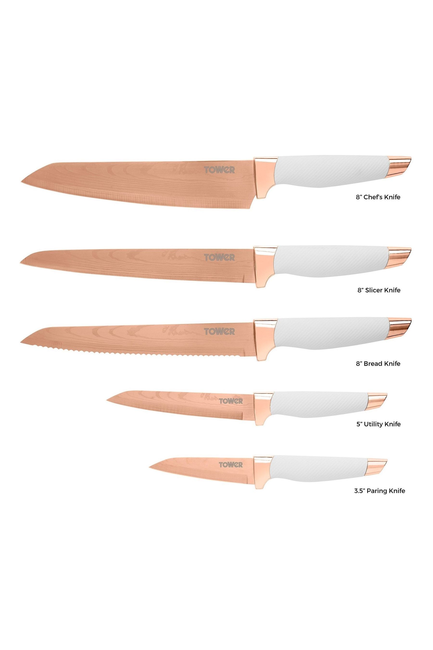 Buy Tower White Knife Block from the Next UK online shop