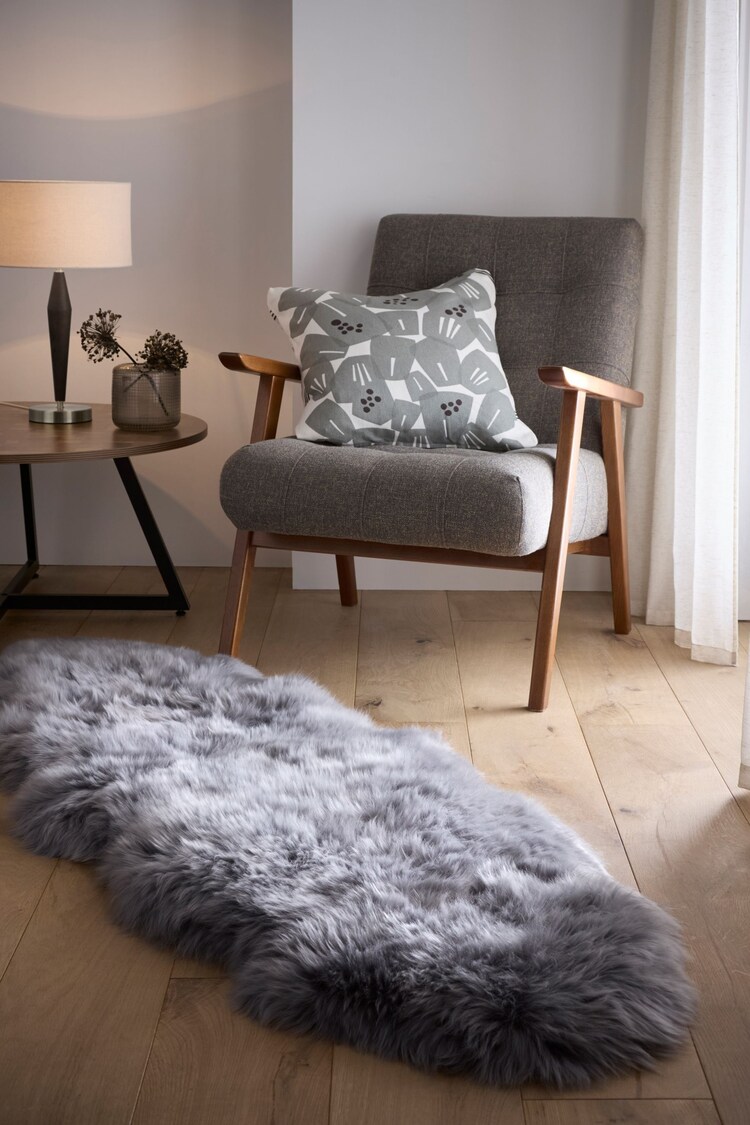 Buy Origin Rug Collection. Grey Sheepskin Rug from the Next UK online shop