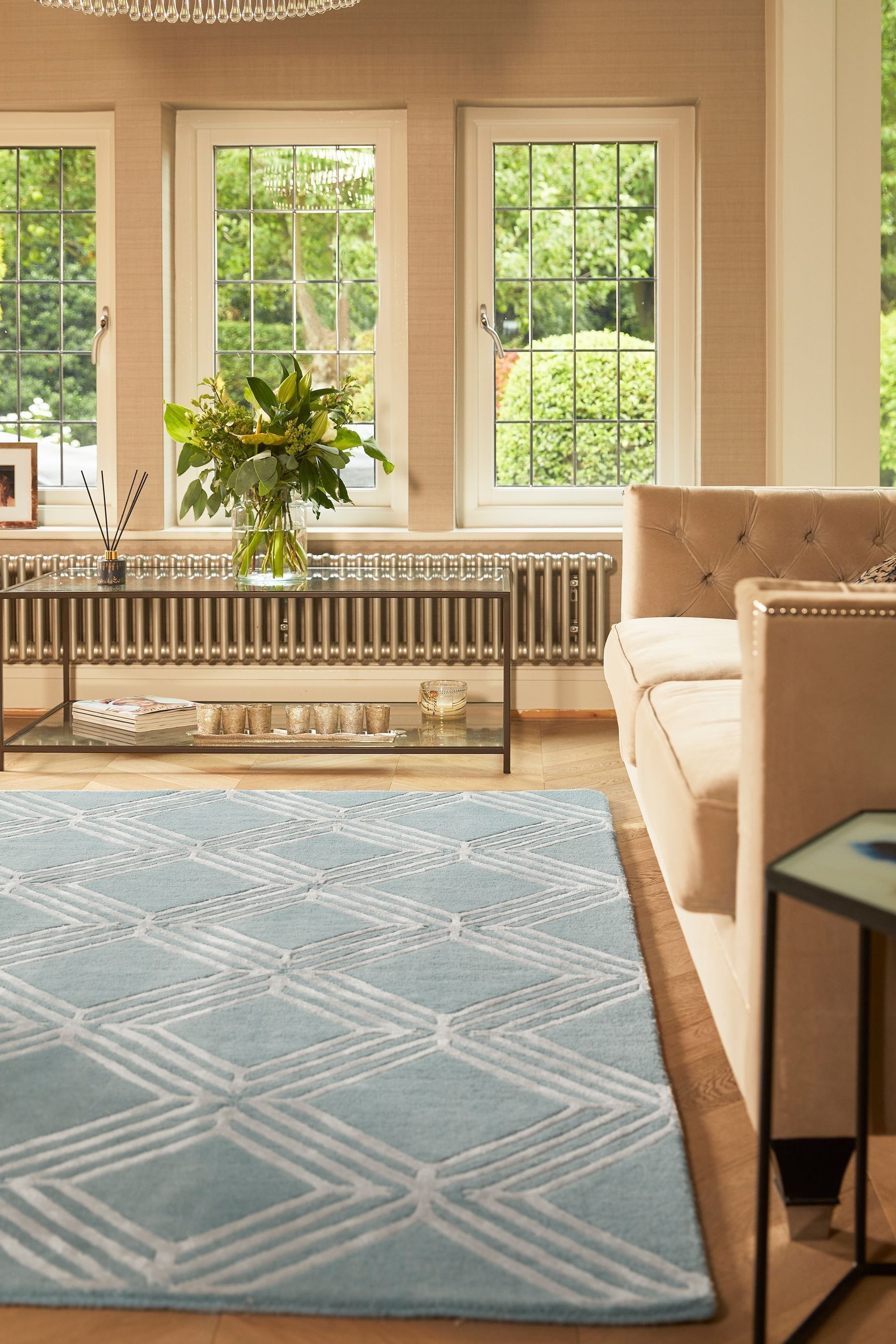 Buy Origin Rug Collection. Blue Estelle Rug from the Next UK online shop