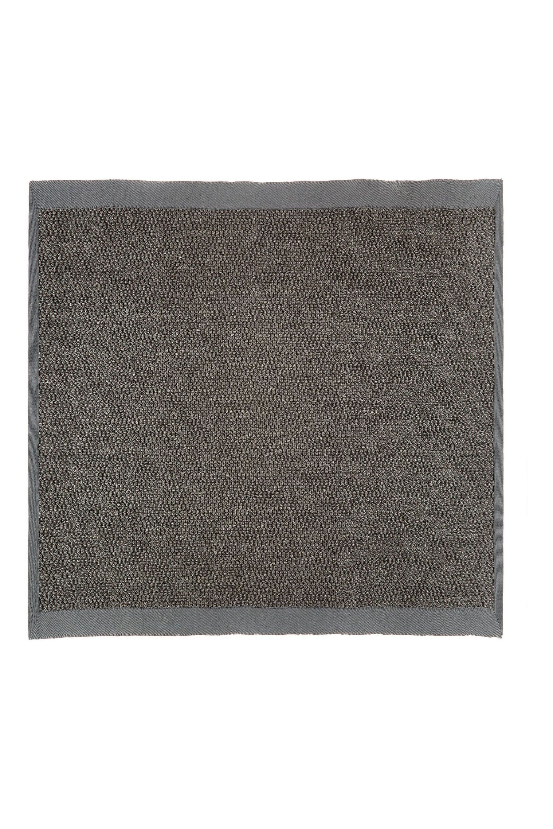 Buy Origin Rug Collection. Dark Grey Border Sisal Runner from the Next ...