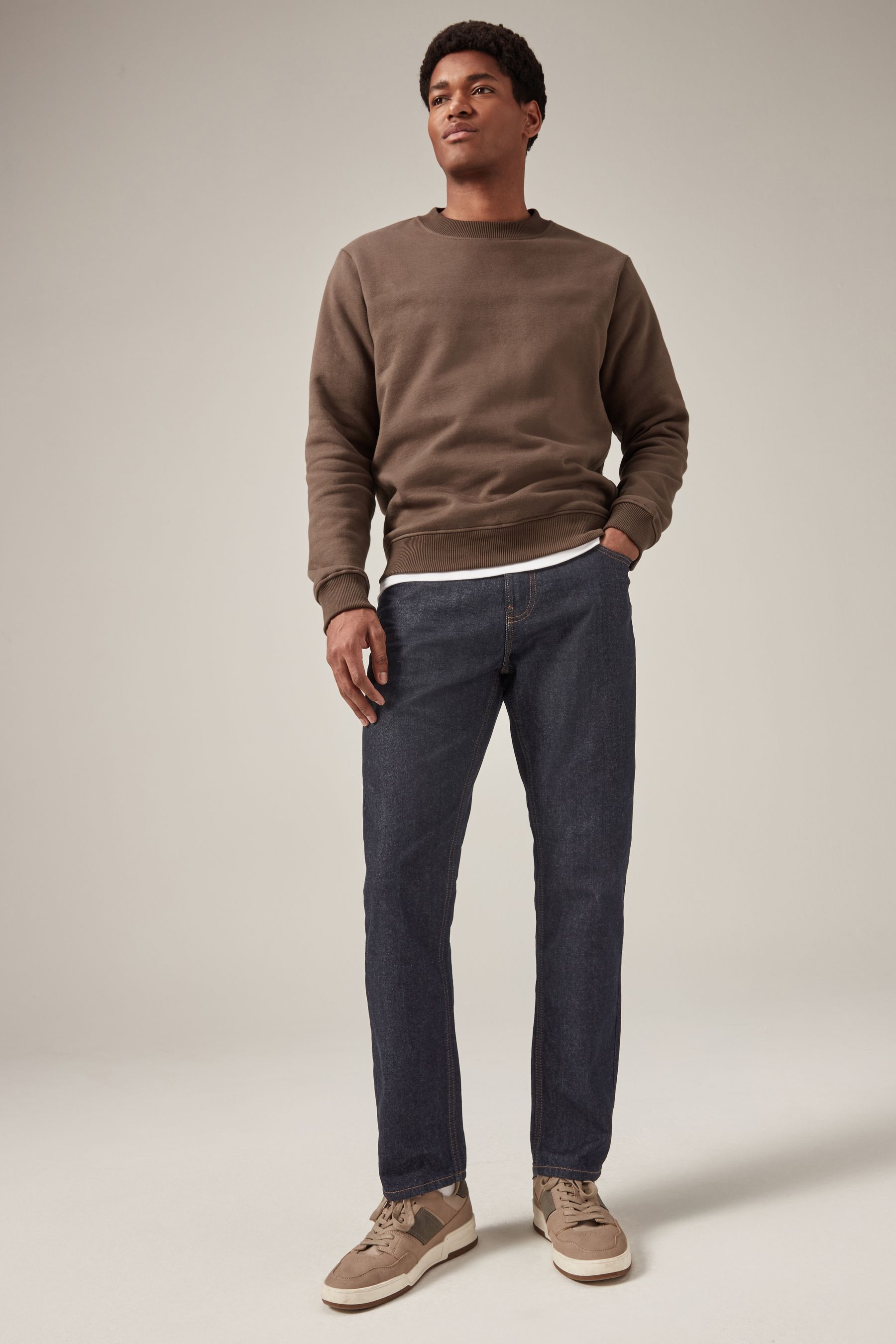 Buy Blue Dark Slim Fit 100% Cotton Authentic Jeans from the Next UK ...