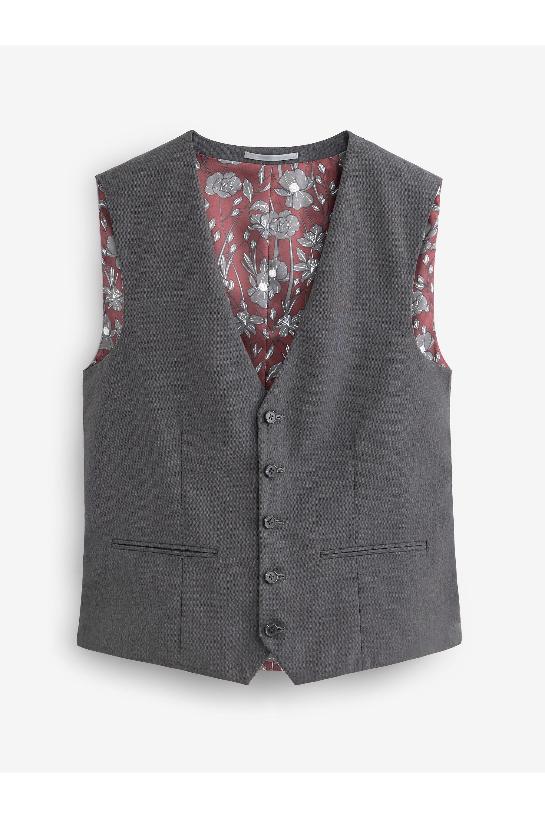 Buy Charcoal Grey Regular Fit Waistcoat from the Next UK online shop