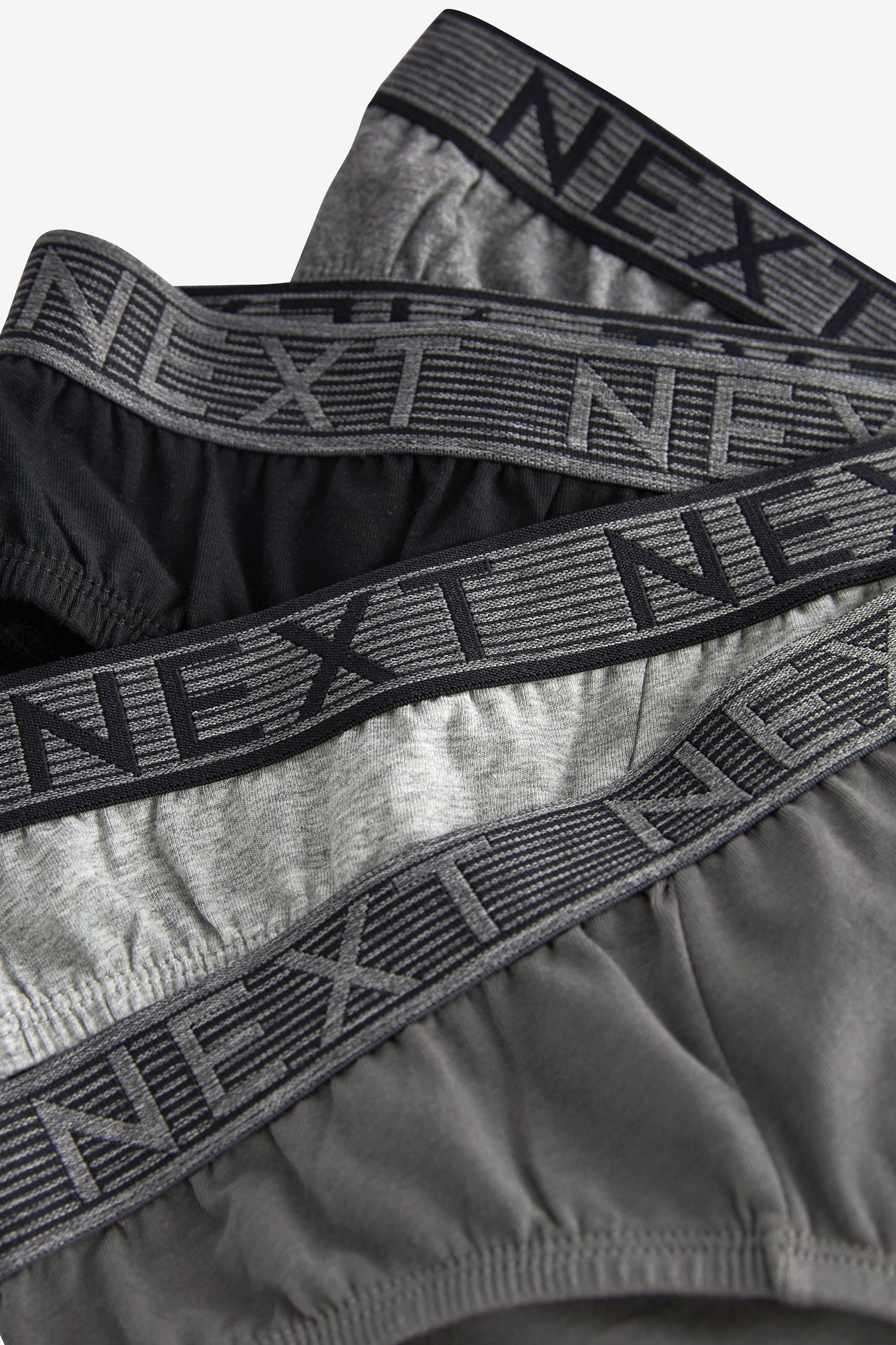 Buy Grey 10 pack Cotton Rich Briefs from the Next UK online shop