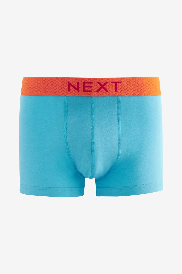 Buy Bright Orange/Blue/Pink Yellow Cotton Rich Boxers 4 Pack from the ...