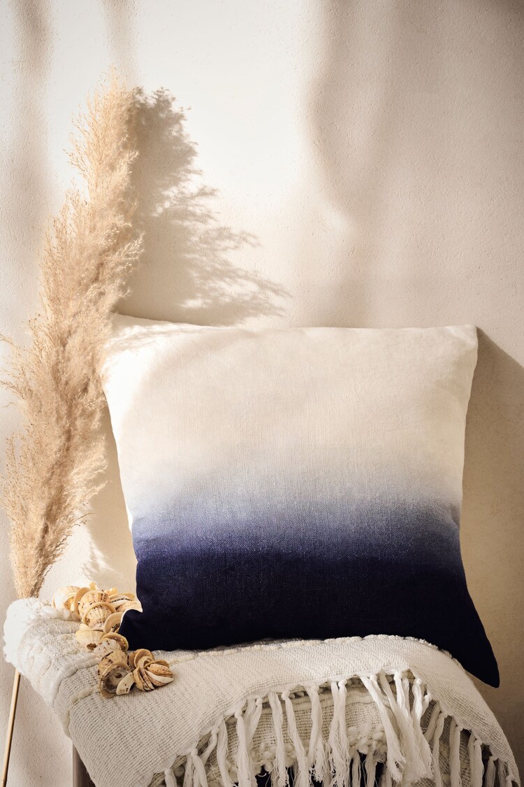 Buy French Connection Indigo Alawi Ombre Linen Cushion from the Next UK ...