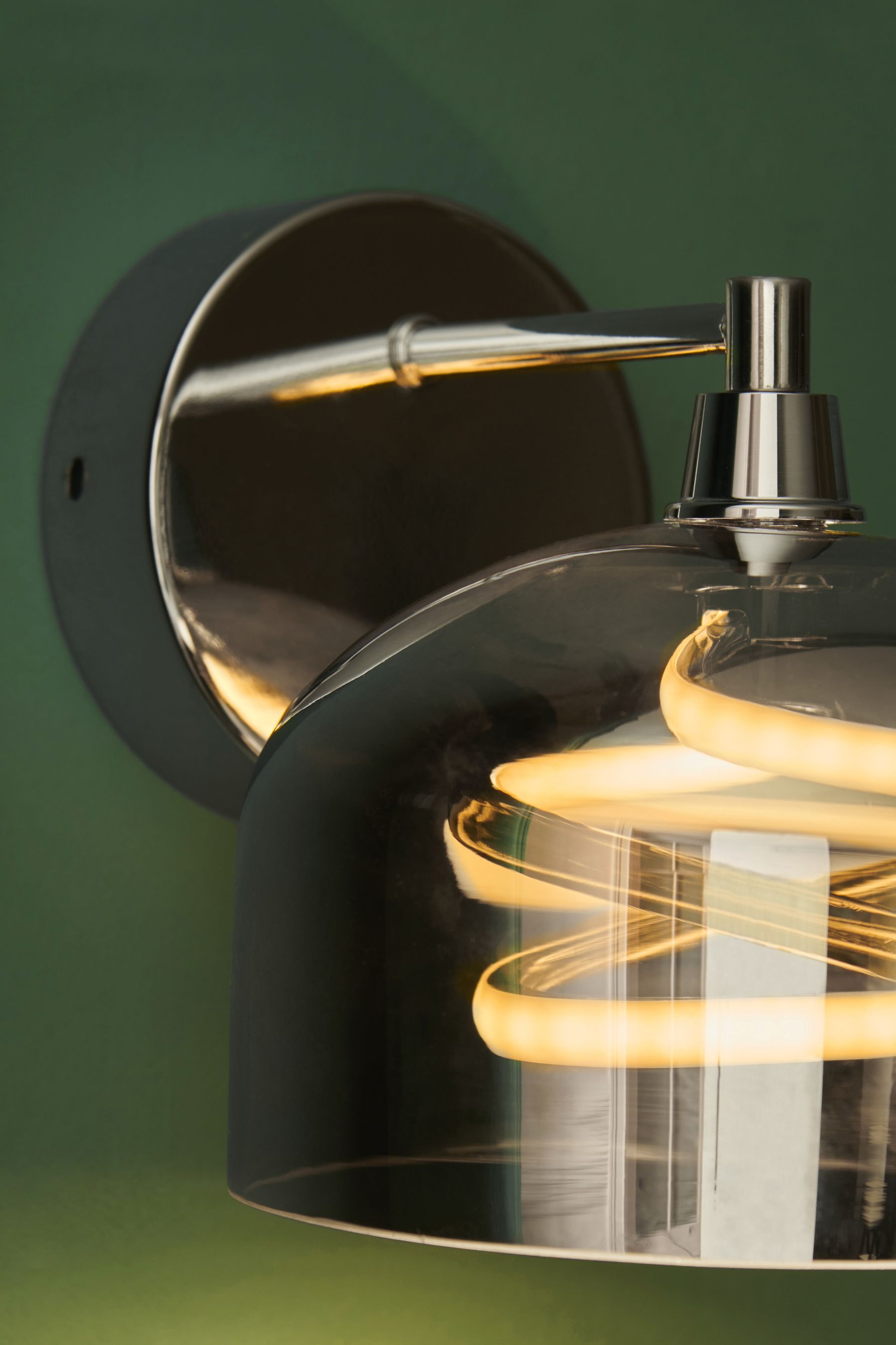 Buy Smoke Grey Helix Wall Light from the Next UK online shop