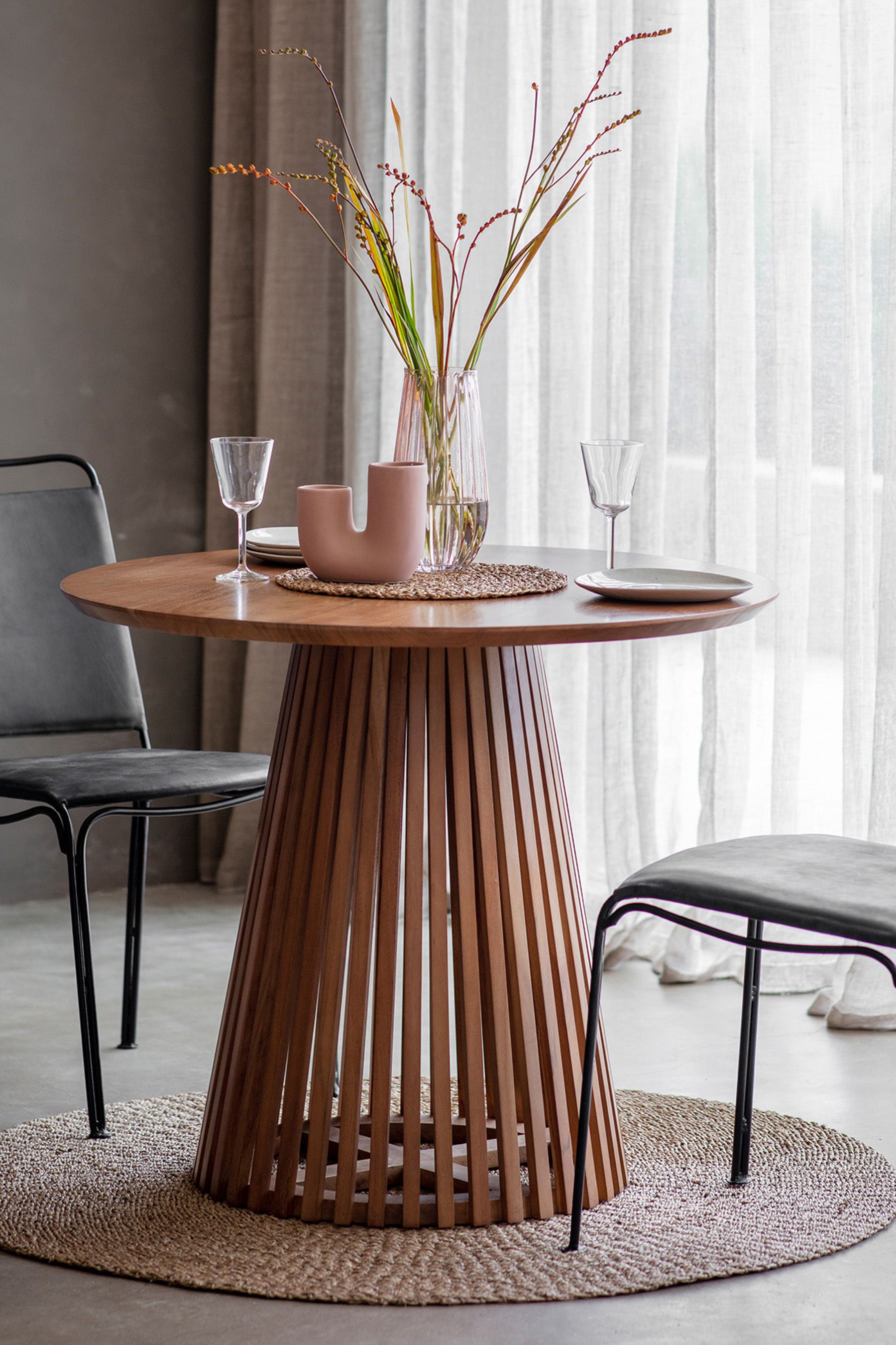 Buy Gallery Home Natural Benton Slatted Dining Table from the Next UK ...