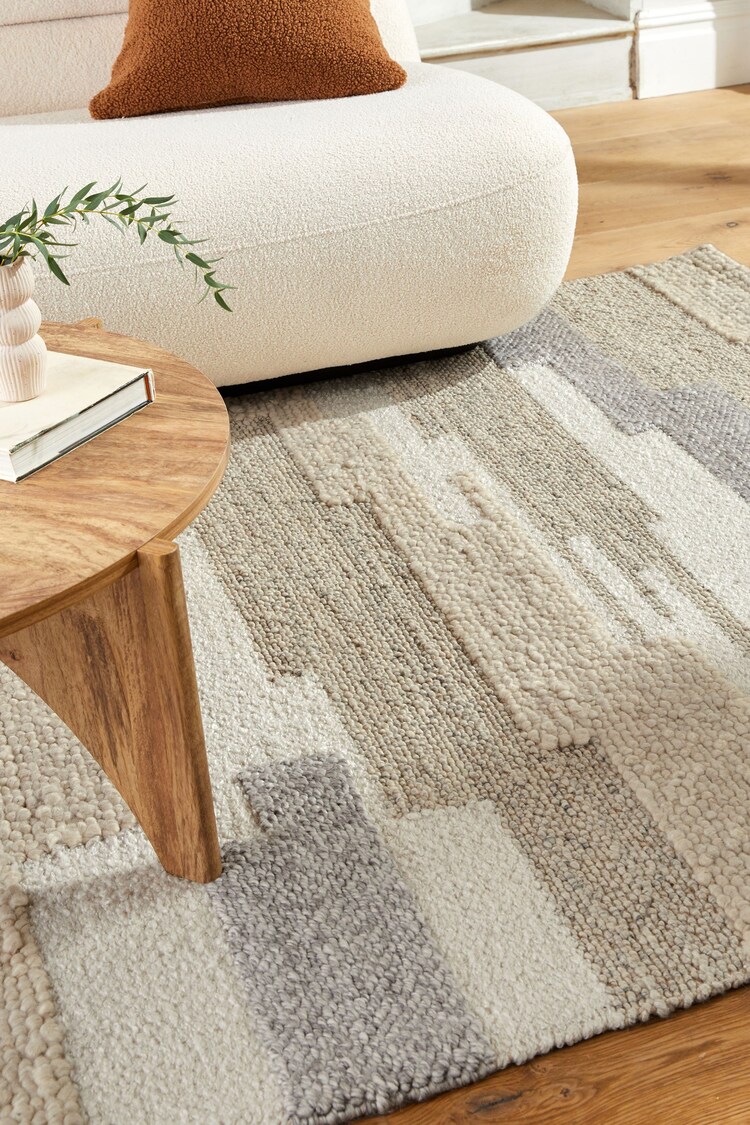 Buy Natural Hadley Textured Rug from the Next UK online shop