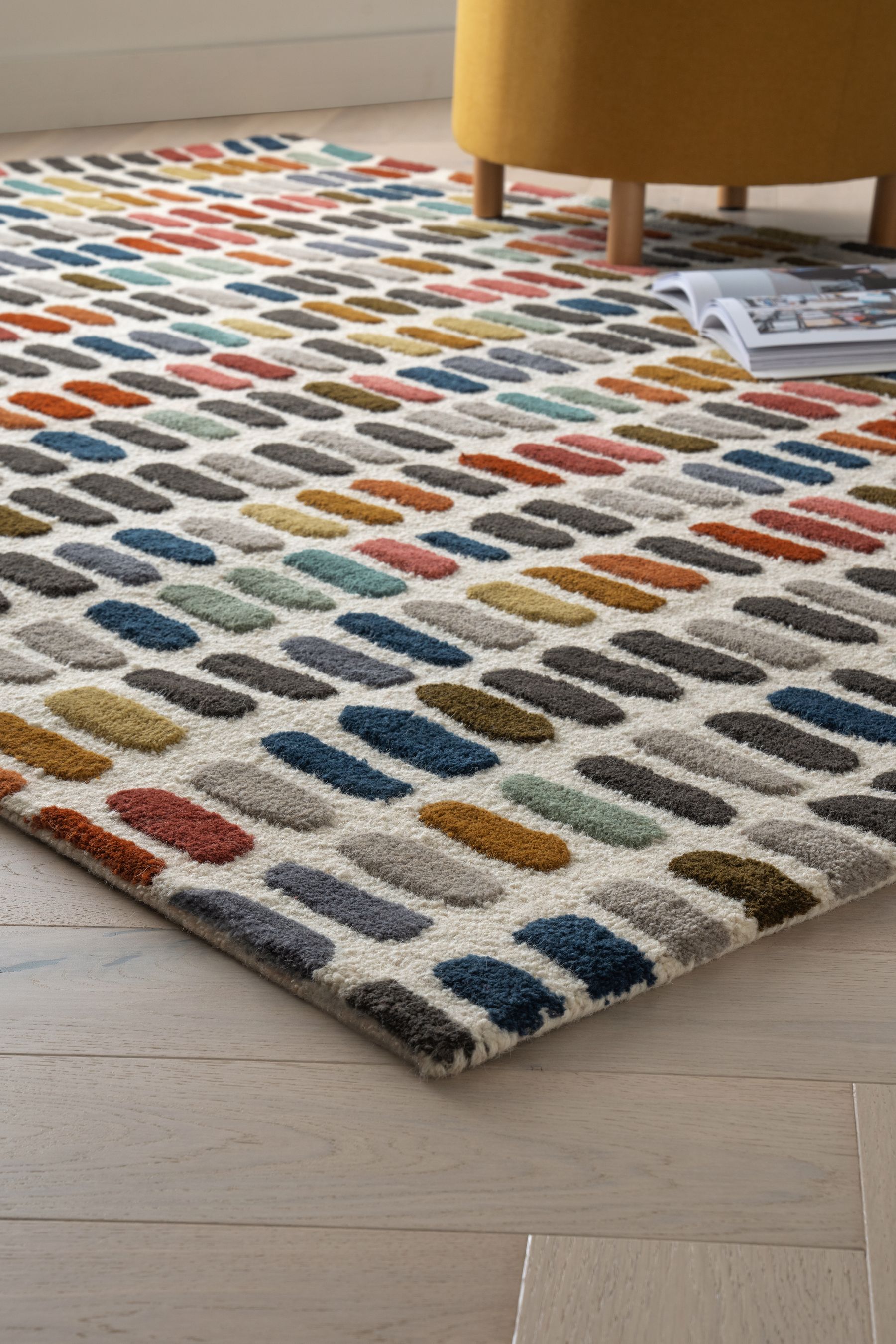 Buy Multicoloured Sketch Rug from the Next UK online shop