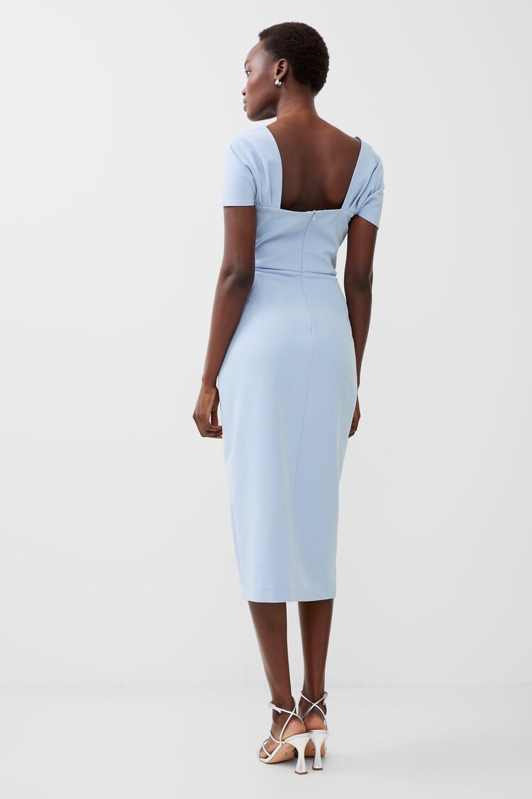 Buy French Connection Blue Echo Crepe Off Shoulder Dress from the Next ...