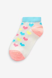 Buy Pink/Grey/Purple Cotton Rich Unicorn Character Trainer Socks 5 Pack ...