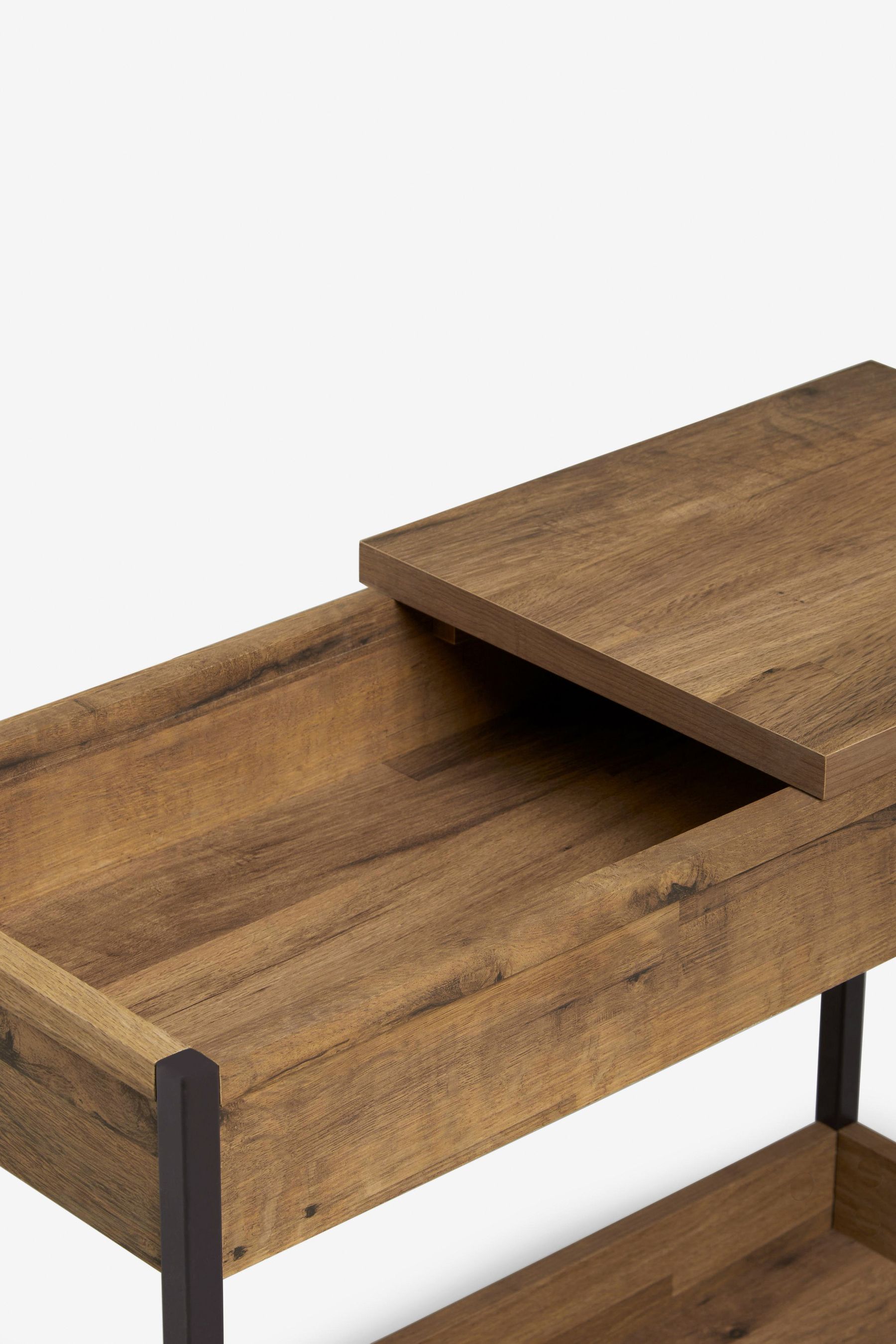 Buy Dark Bronx Oak Effect Side Table from the Next UK online shop