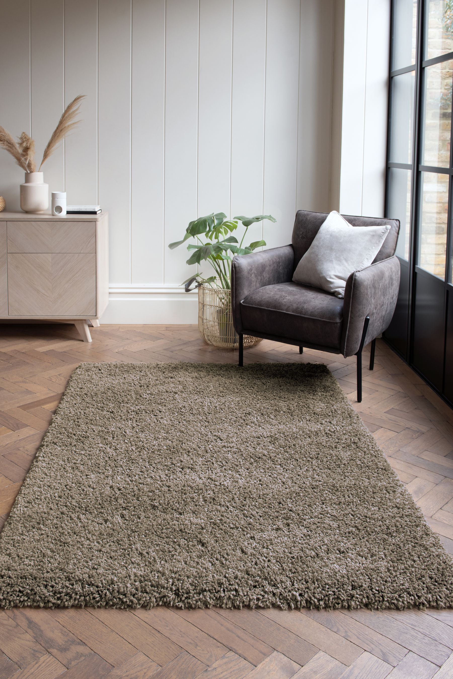 Buy Mink Brown Dark Natural Premium Cosy Shaggy Rug from the Next UK ...