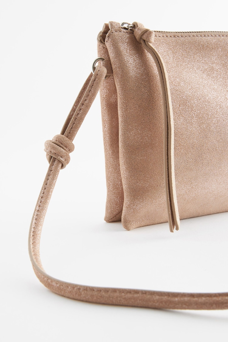 Buy Gold Leather Cross-Body Bag from the Next UK online shop
