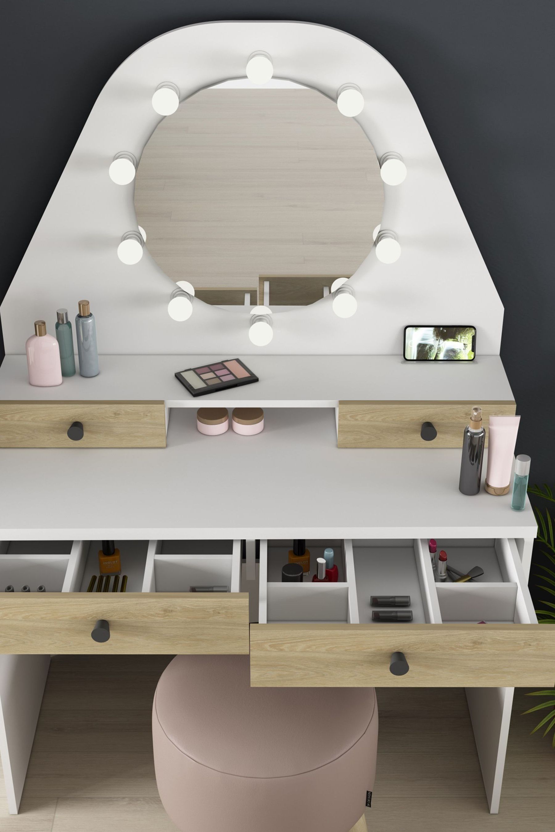 Buy Trasman White Star Dressing Table from the Next UK online shop