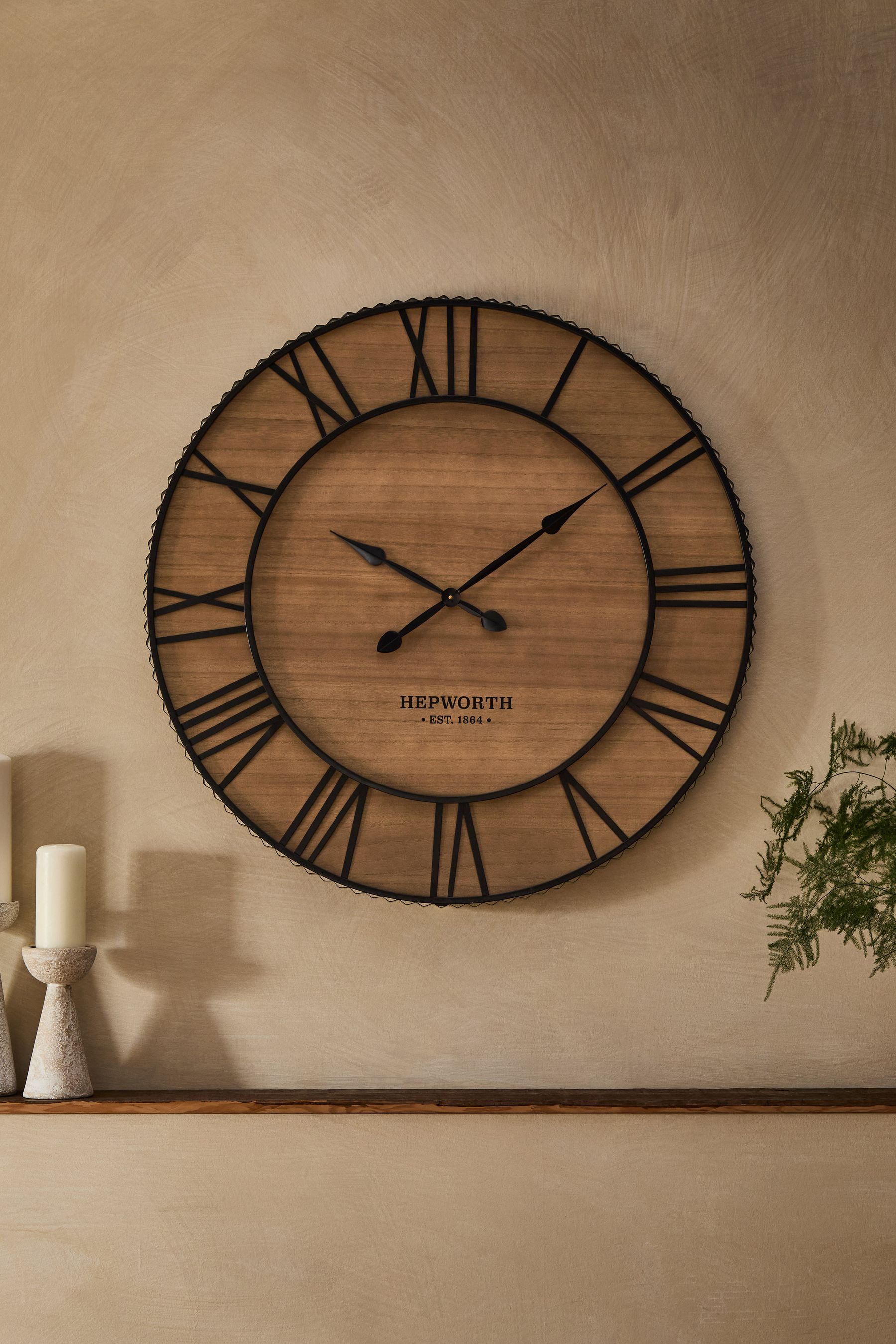 Buy Dark Natural Bronx 90cm Clock from the Next UK online shop