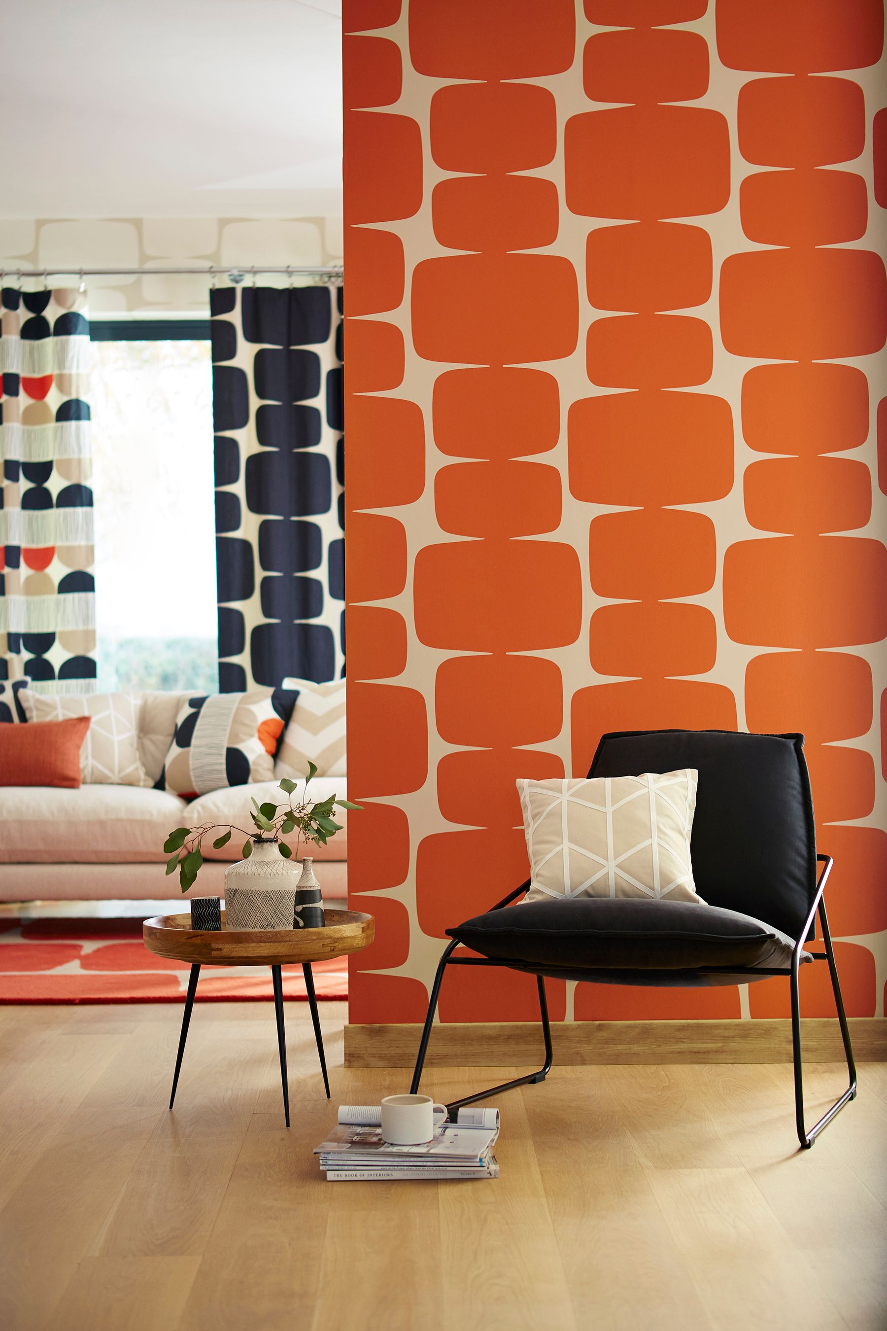 Buy Scion Orange Lohko Wallpaper Wallpaper from the Next UK online shop