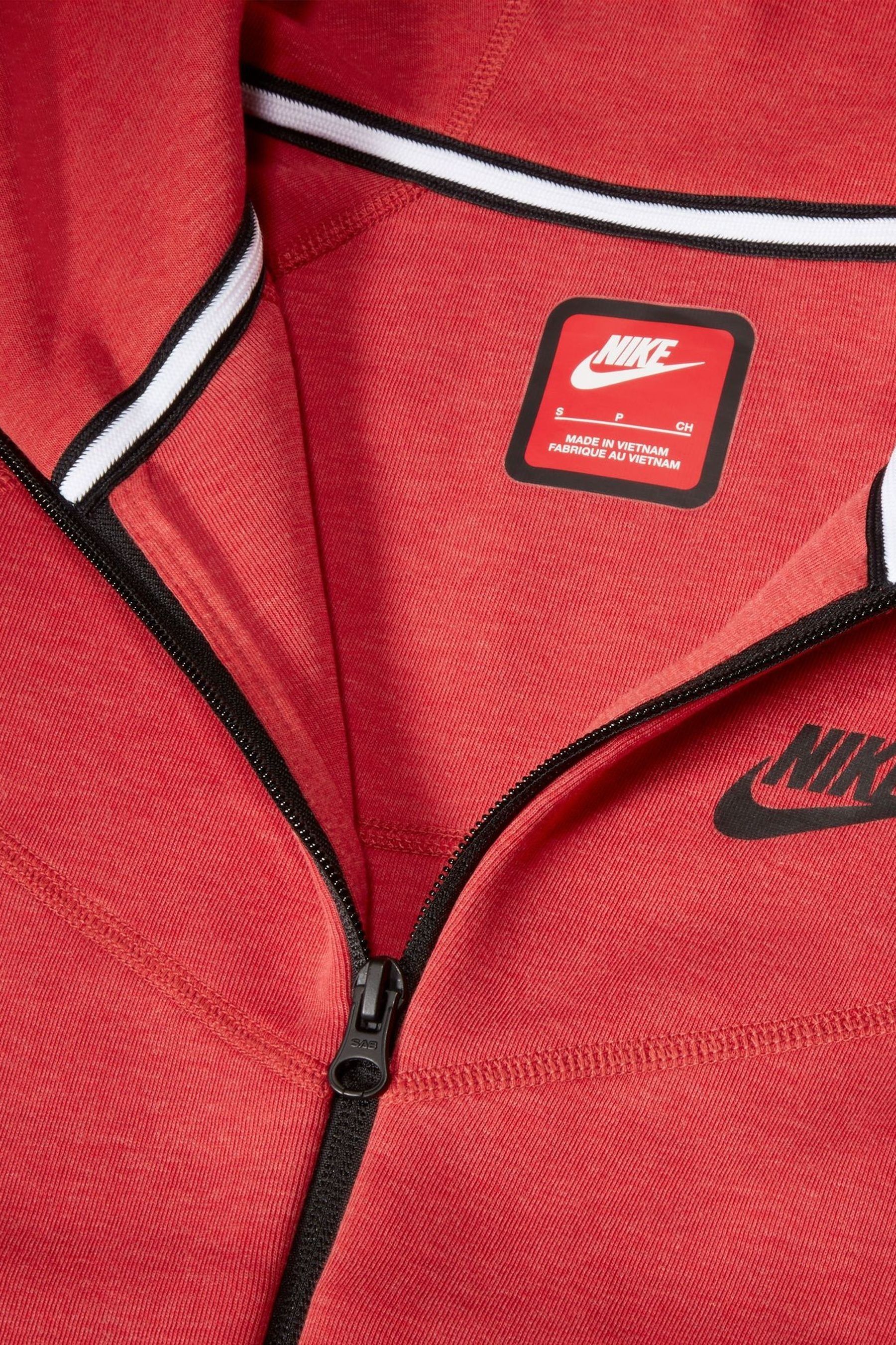 Buy Nike Red Tech Fleece Zip Through Hoodie from the Next UK online shop