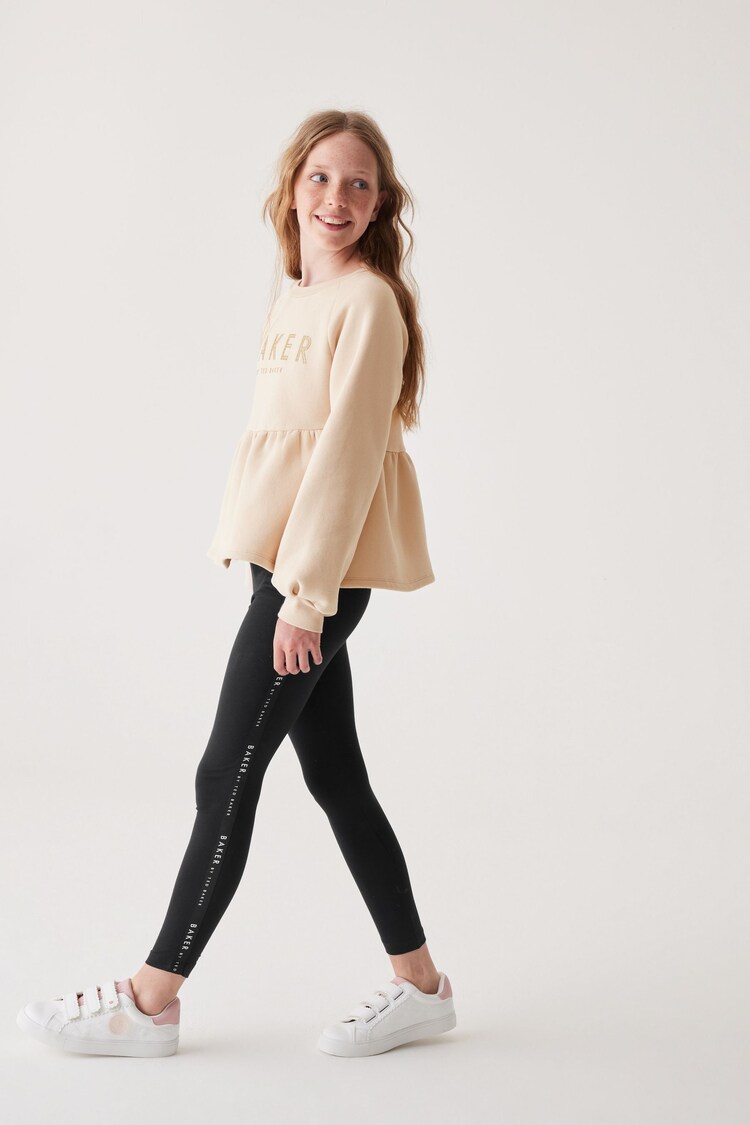 Buy Baker by Ted Baker Peplum 100% Cotton Sweater And Legging Set from ...