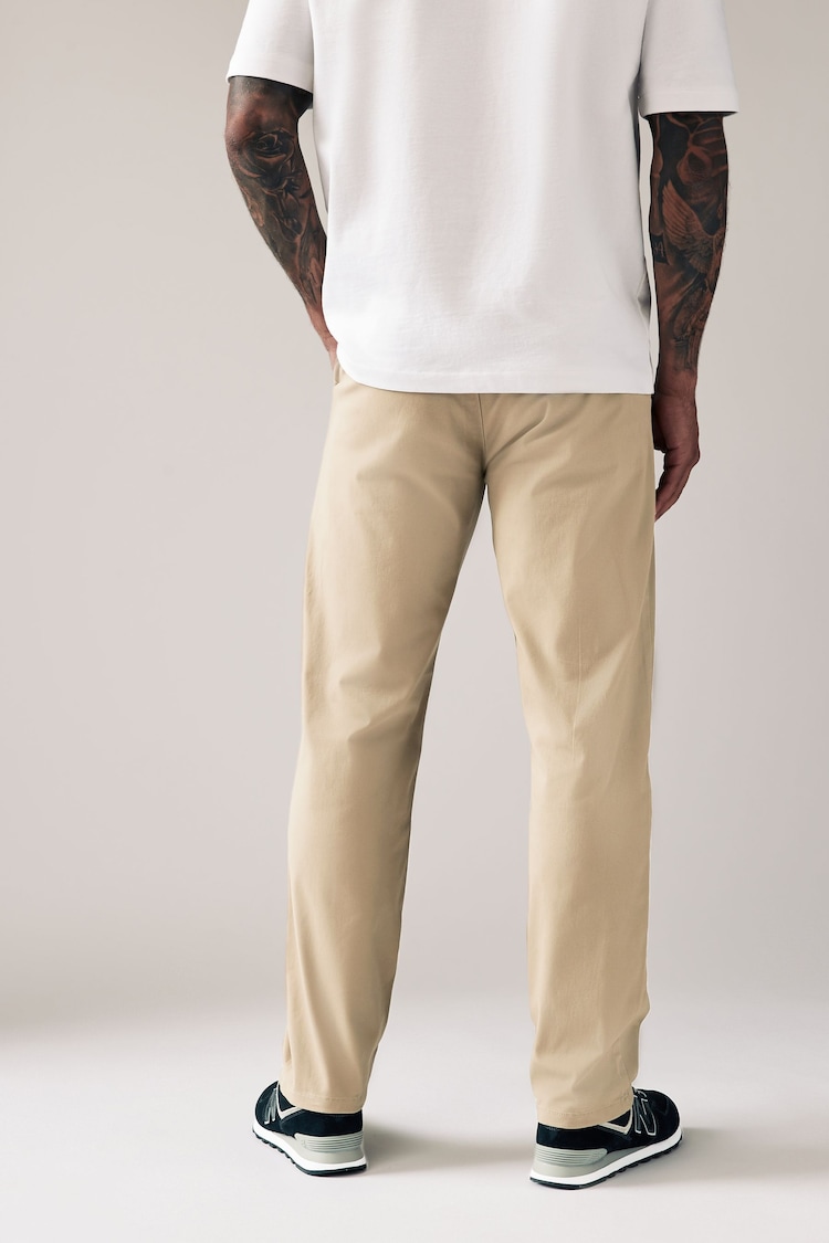 Buy Stone Straight Fit Stretch Chinos Trousers from Next Singapore