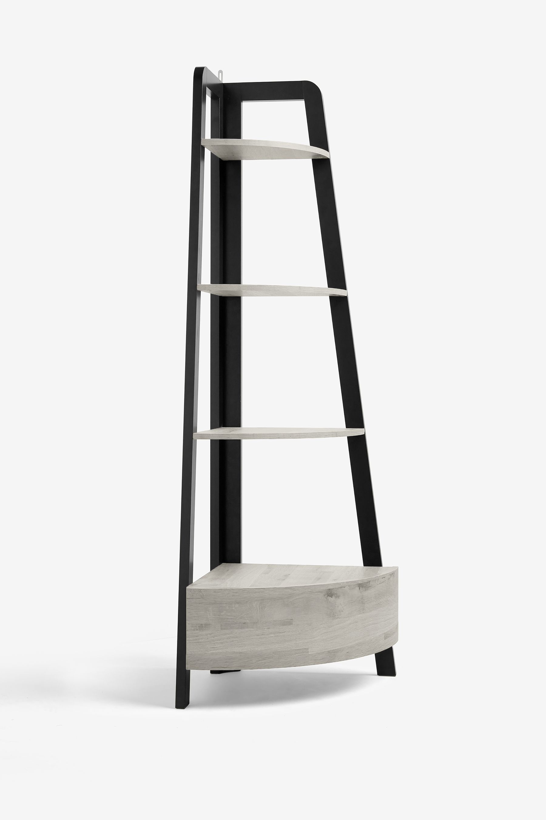 Buy Grey Bronx Oak Effect Corner Ladder Shelf from the Next UK online shop