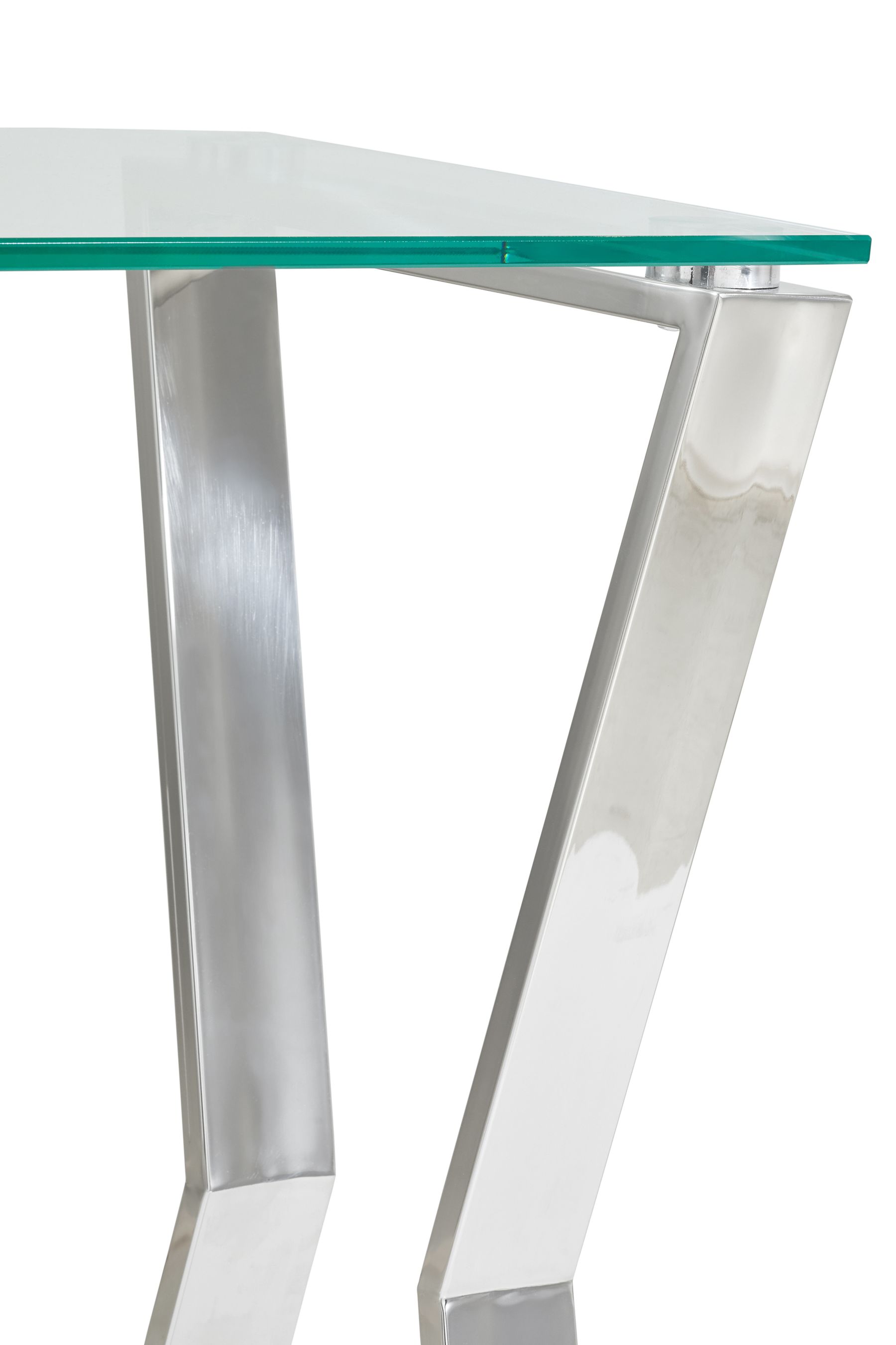 Buy Chrome Claro Metal and Glass Console Table from the Next UK online shop