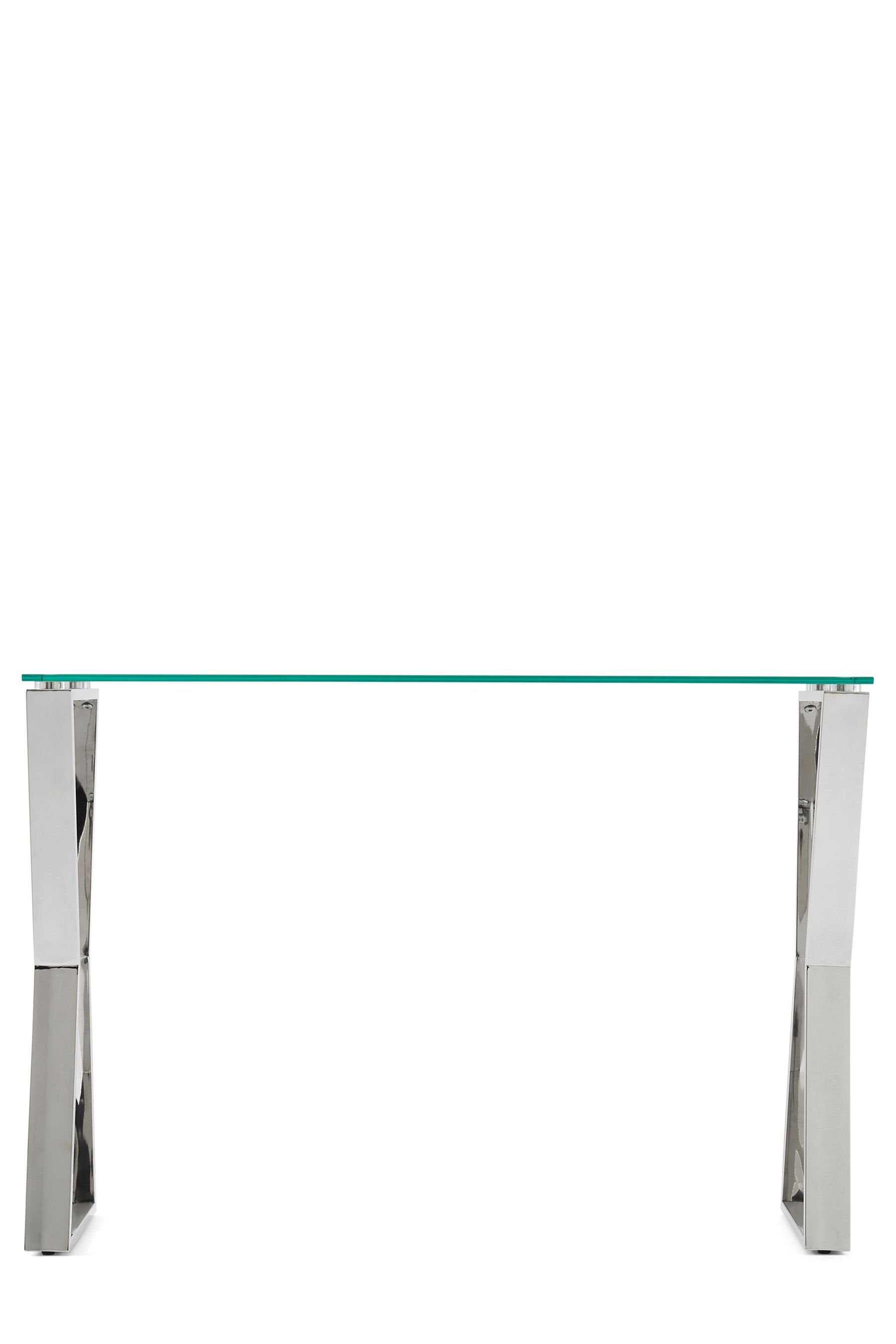 Buy Chrome Claro Metal and Glass Console Table from the Next UK online shop