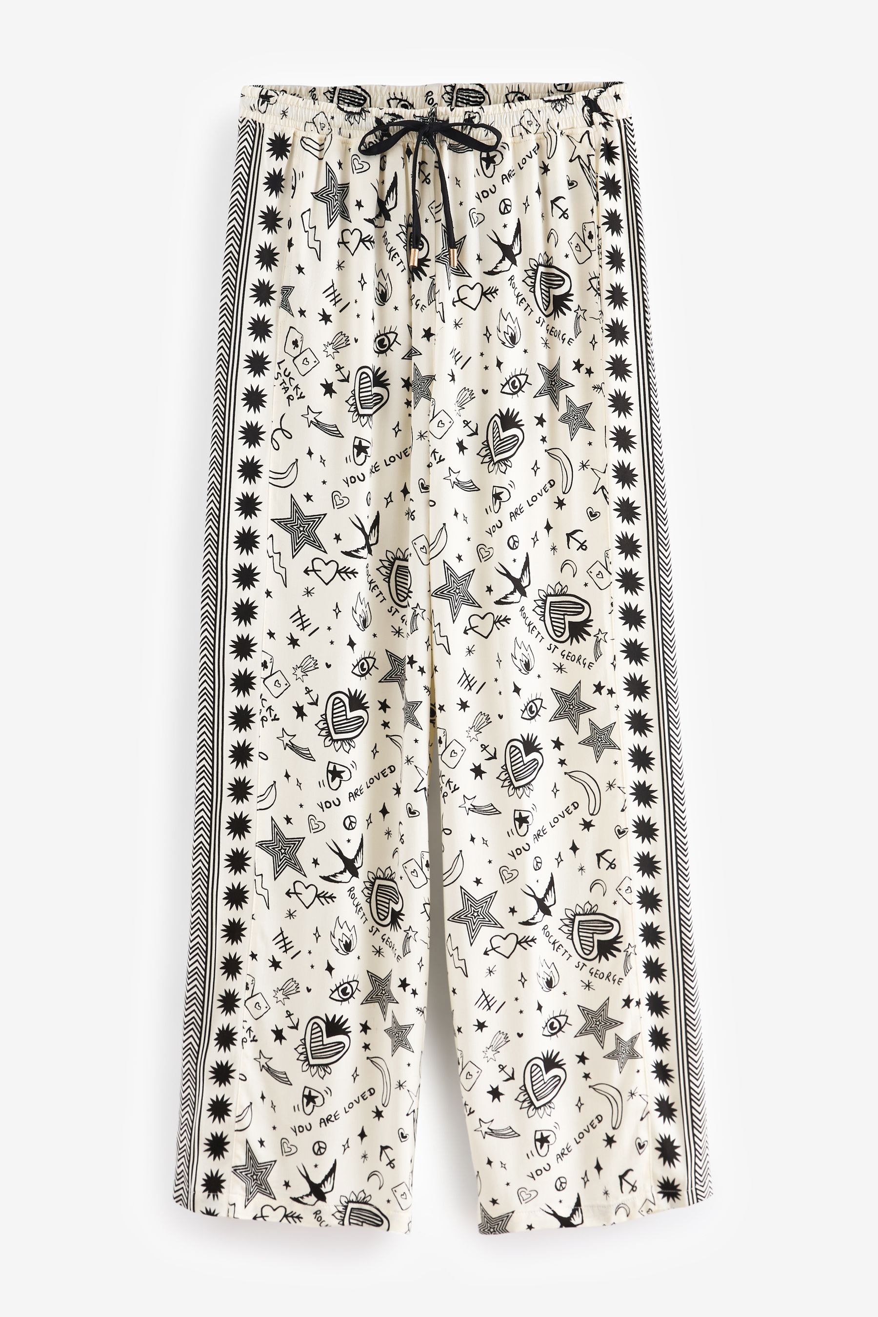 Buy Rockett St George Ecru Cream Woven Button Through Pyjamas from the ...