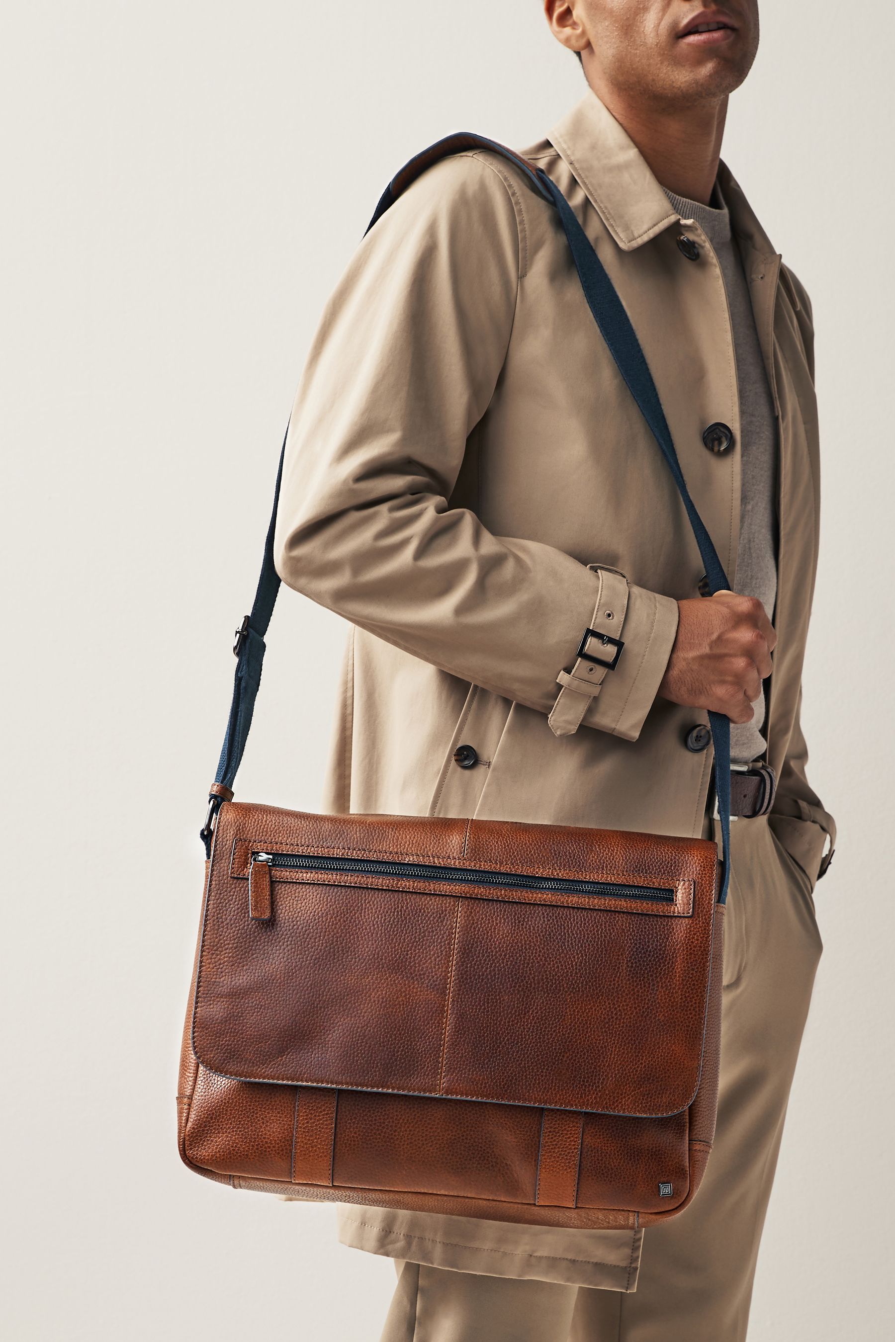 Buy Brown Messenger Bag from the Next UK online shop