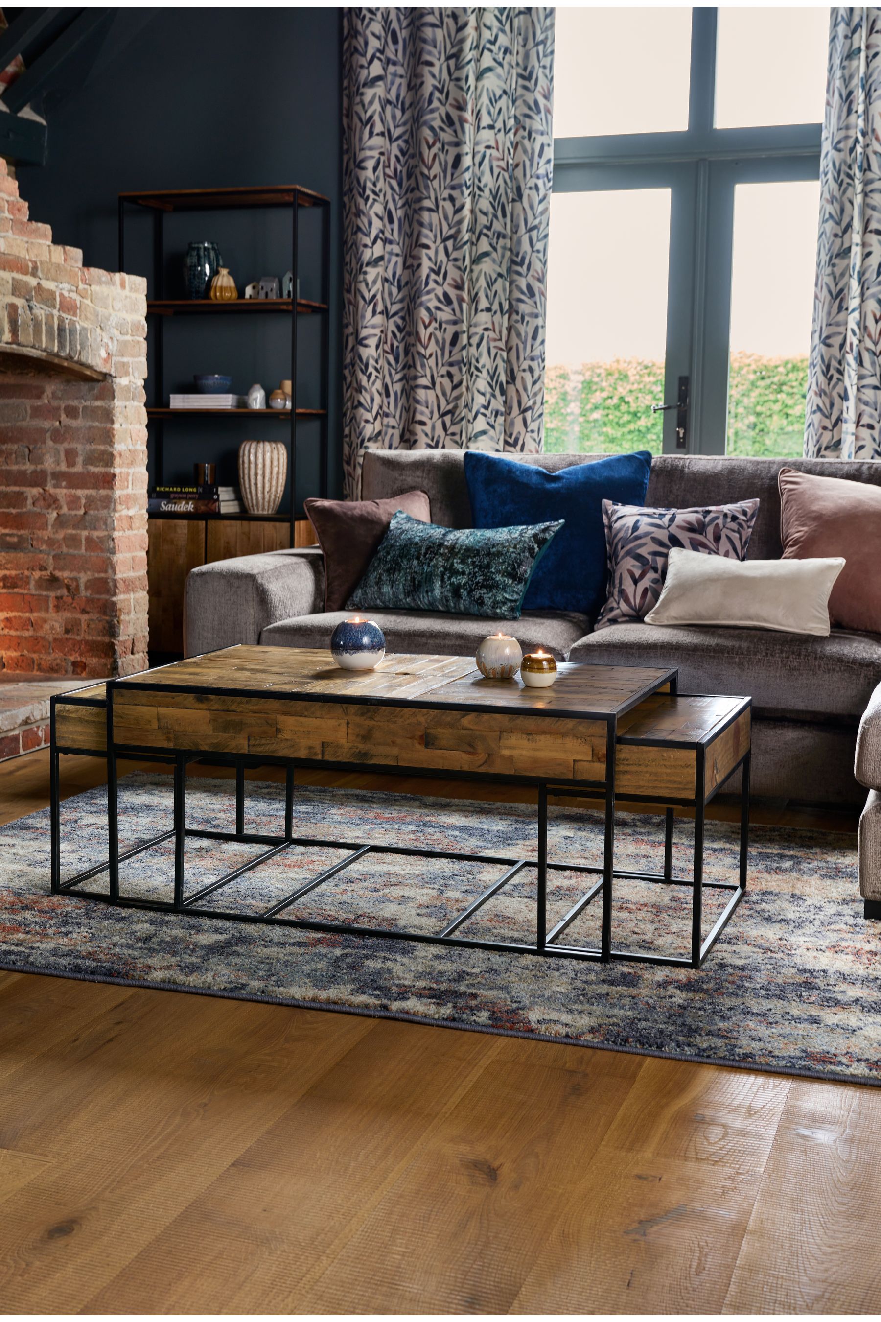 Buy Natural Jefferson Pine Nest of 3 Coffee Table from the Next UK ...