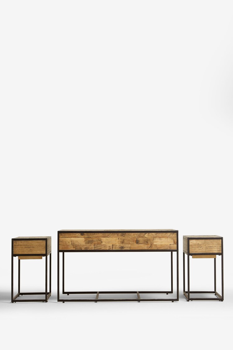 Buy Natural Jefferson Pine Nest of 3 Coffee Table from the Next UK ...