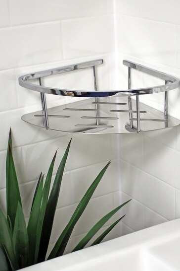 Buy Showerdrape Contempo Rust Proof Large Corner Shower Basket from the ...