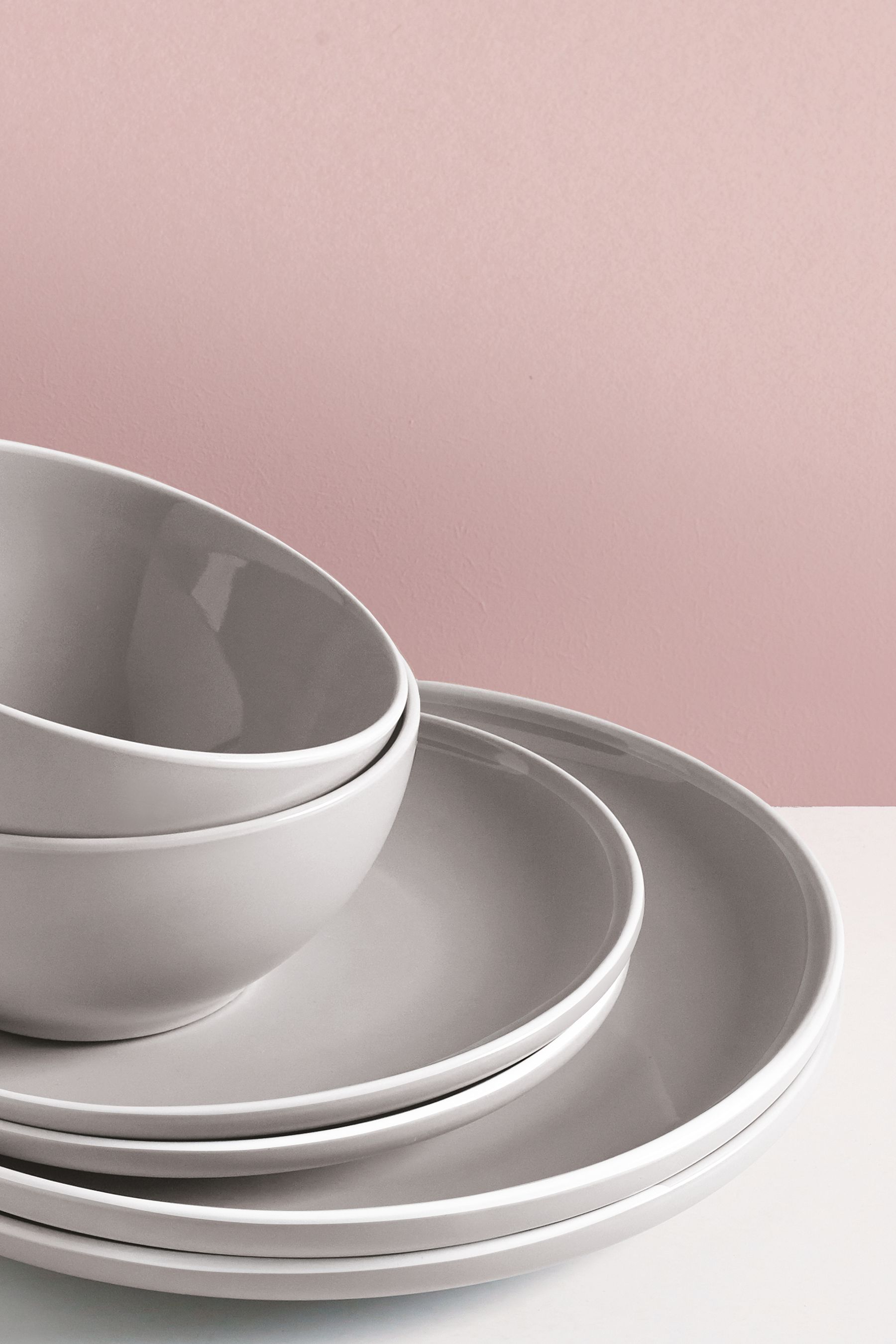 Buy 12 Piece Dove Warwick Dinner Set from Next Ireland