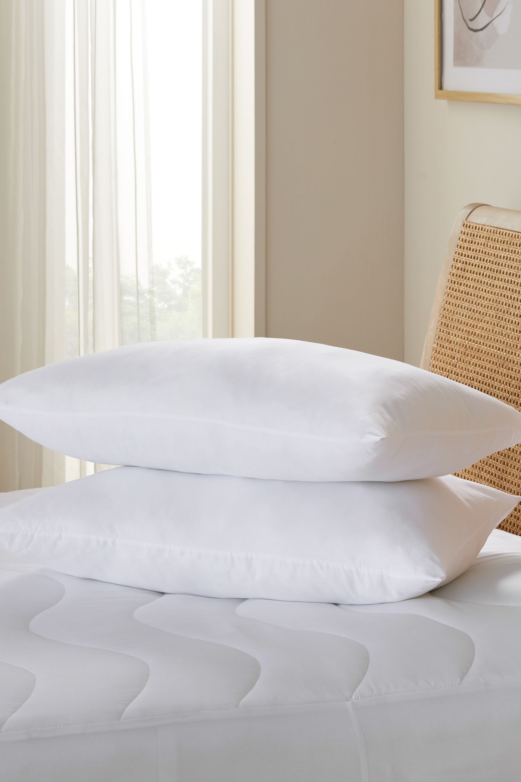 Buy Set of 2 Sleep In Comfort Medium Pillows from the Next UK online shop