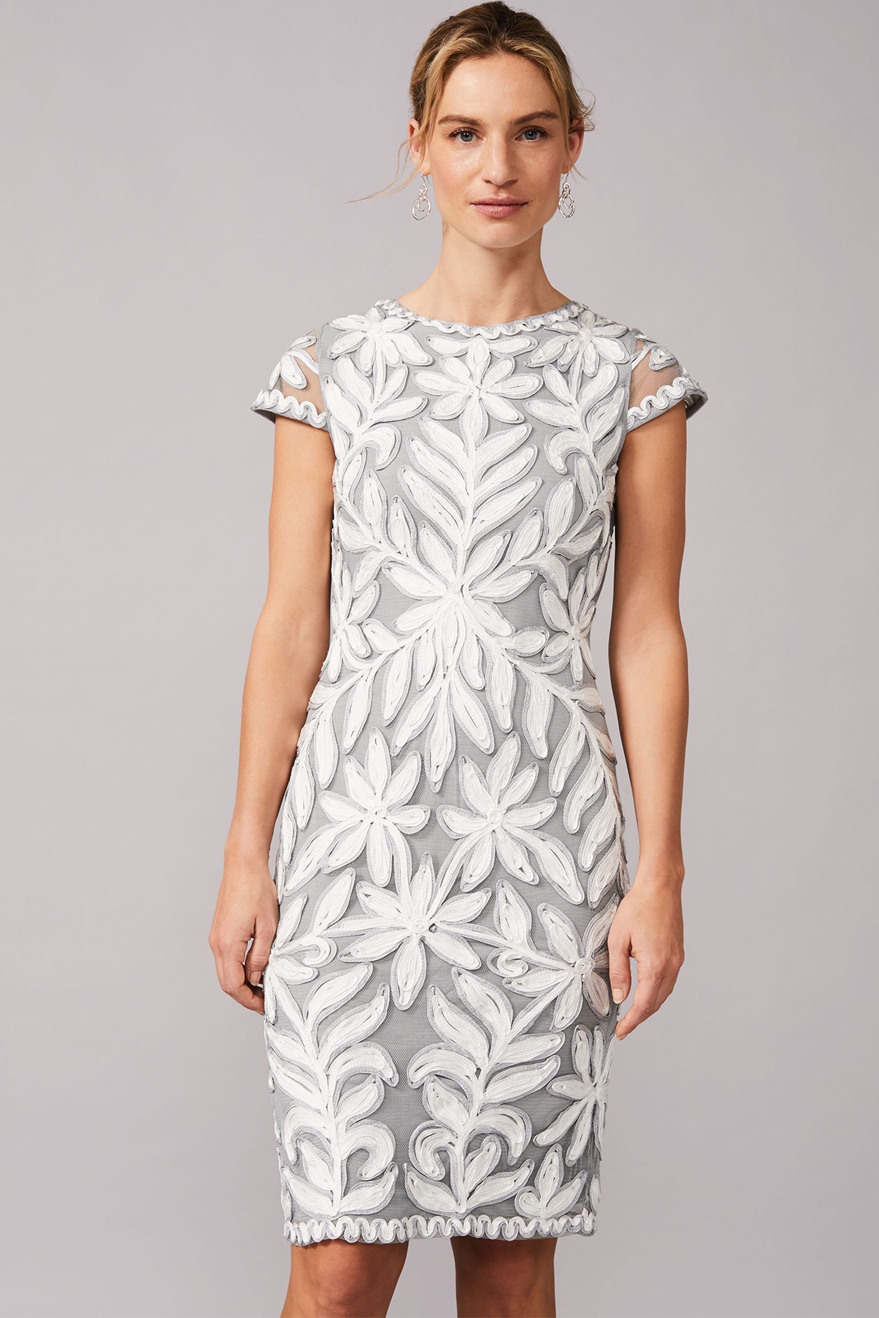 Buy Phase Eight Blue Isobel Tapework Dress from the Next UK online shop
