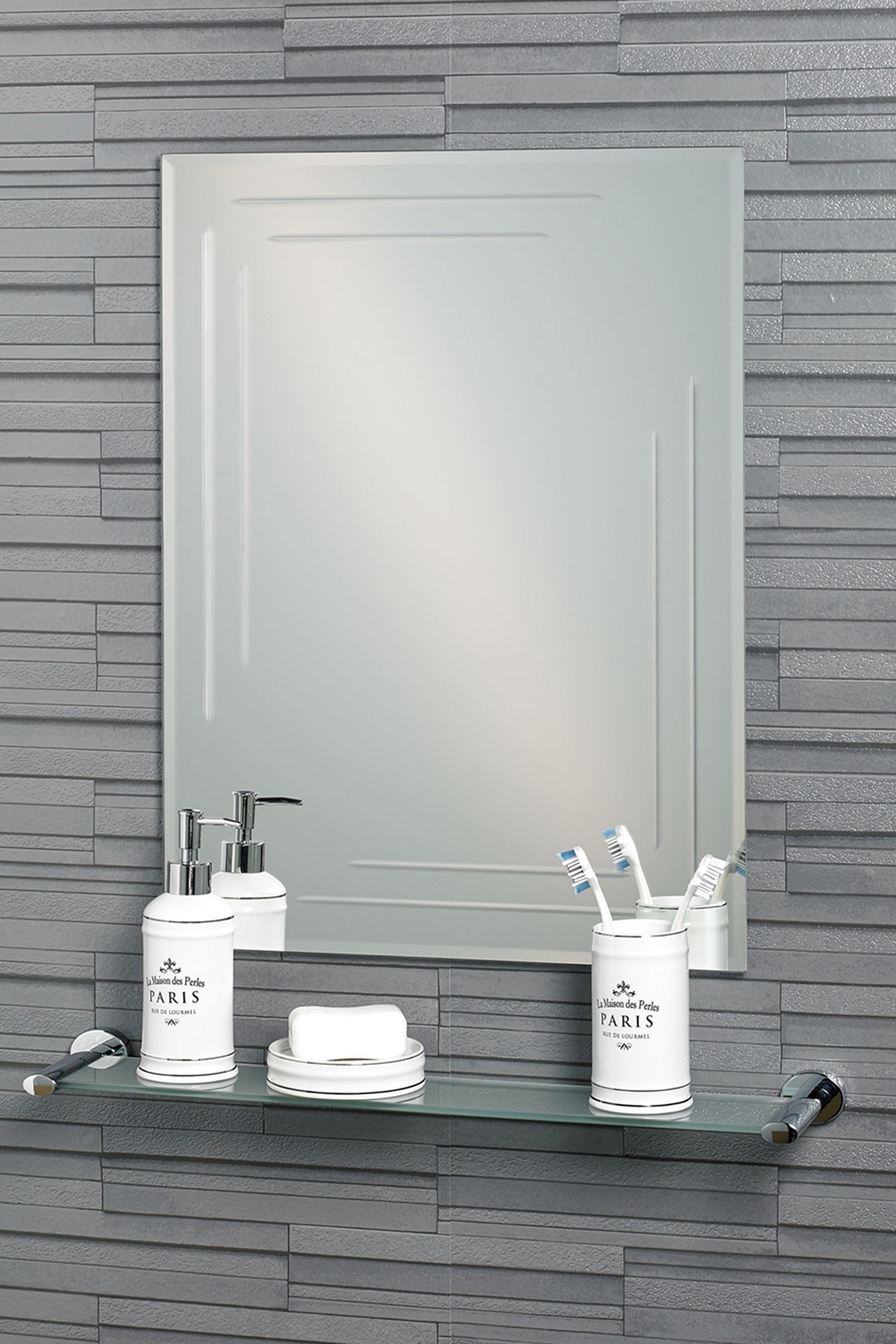 Buy Showerdrape Chelsea Rectangular Bathroom Mirror from the Next UK ...