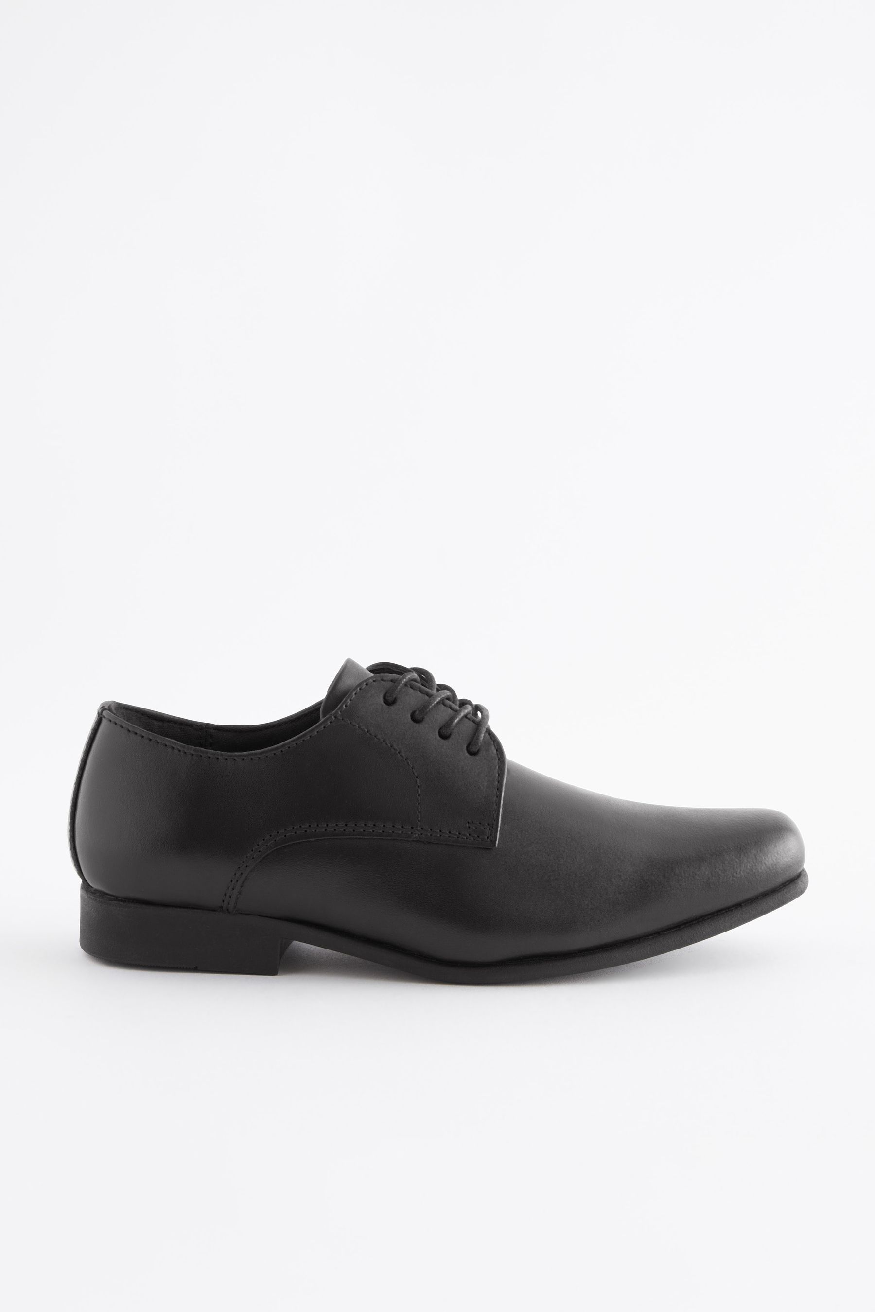 Buy Black Standard Fit (F) School Leather Lace Up Shoes from the Next ...