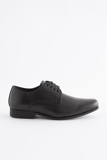 Buy Black Standard Fit (F) School Leather Lace Up Shoes from the Next ...