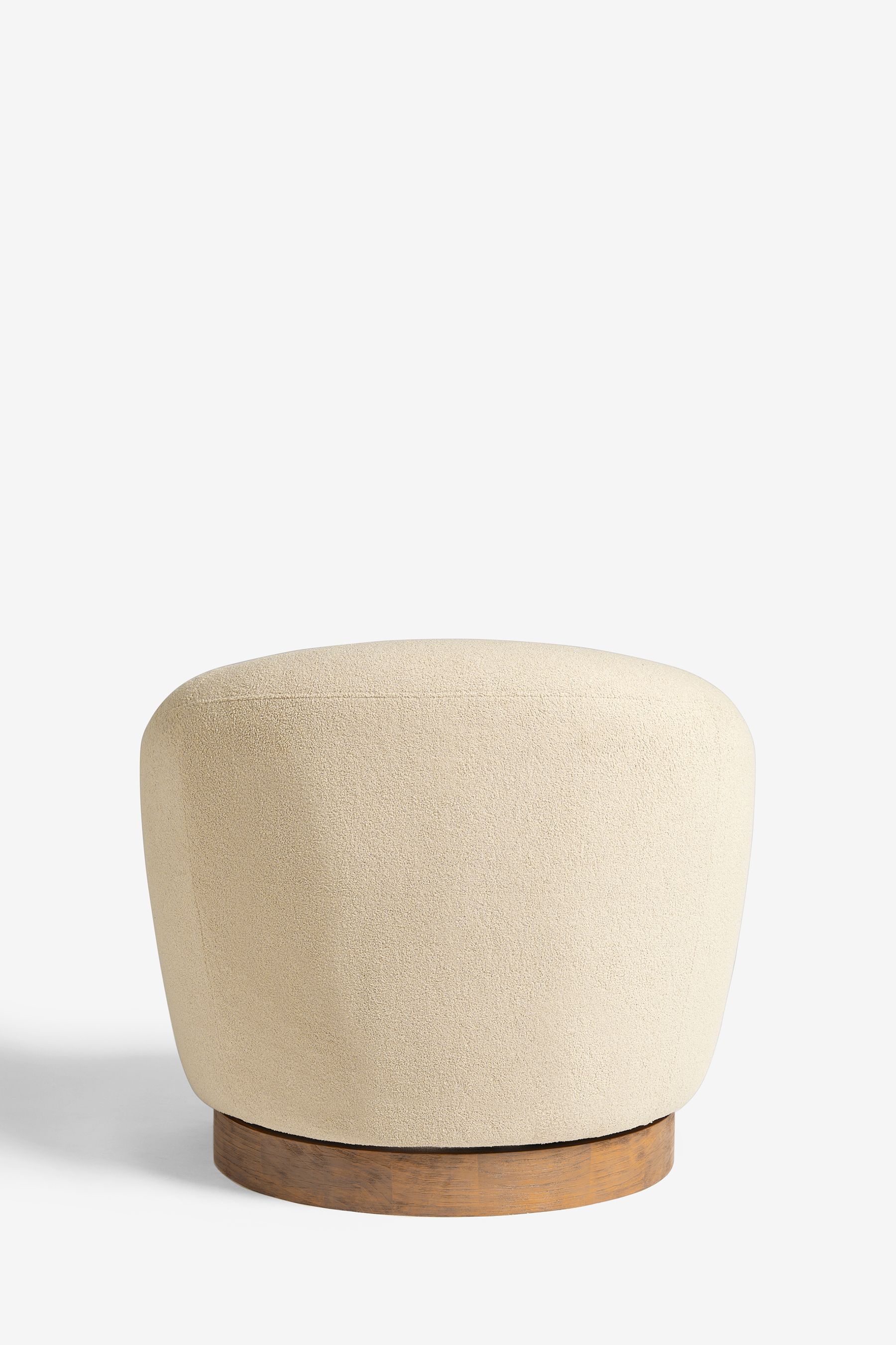 Buy Soft Cosy Boucle Mid Natural Layne Swivel Accent Chair from the ...